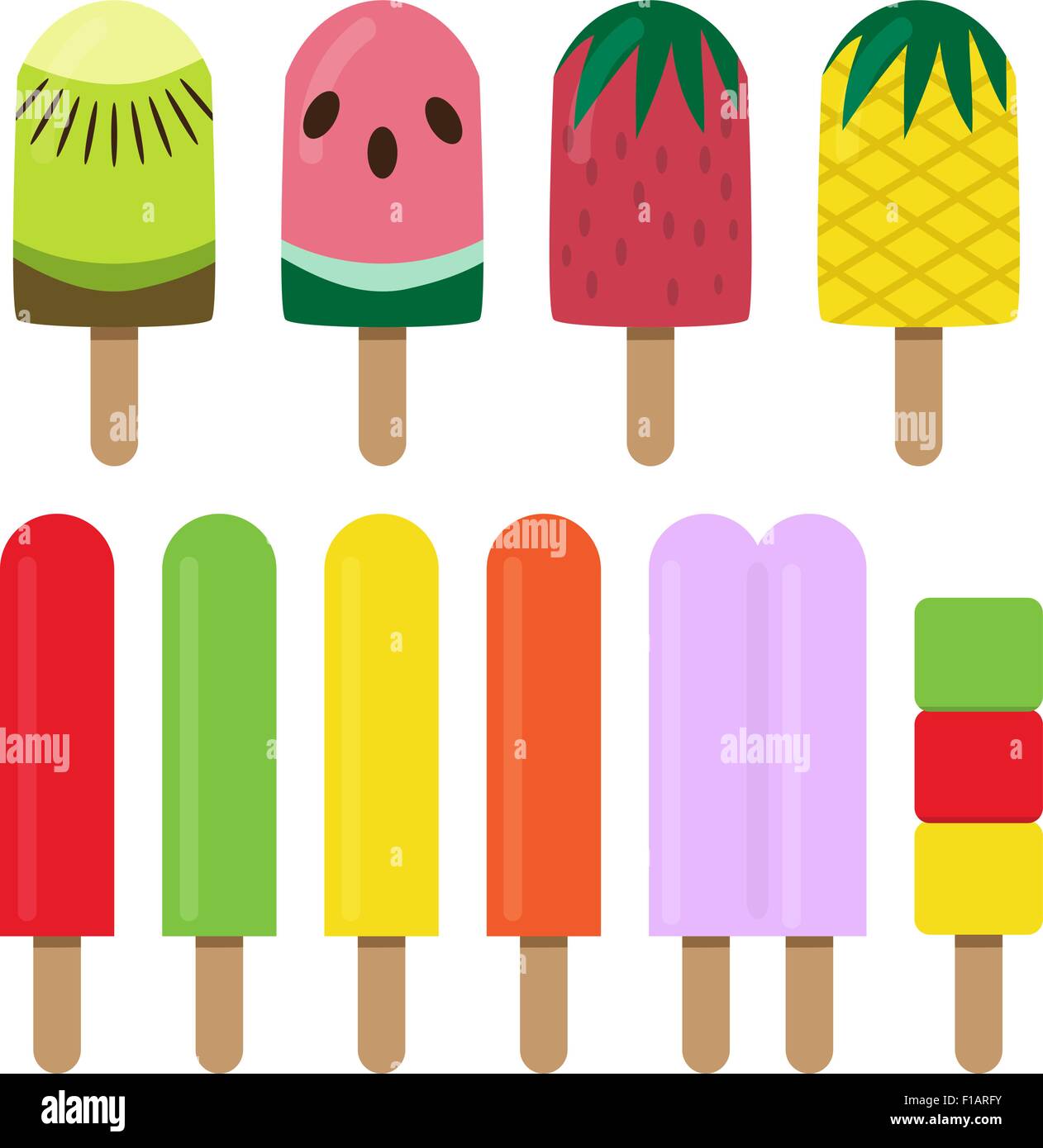 Delicious ice cream bar Stock Vector Images - Alamy
