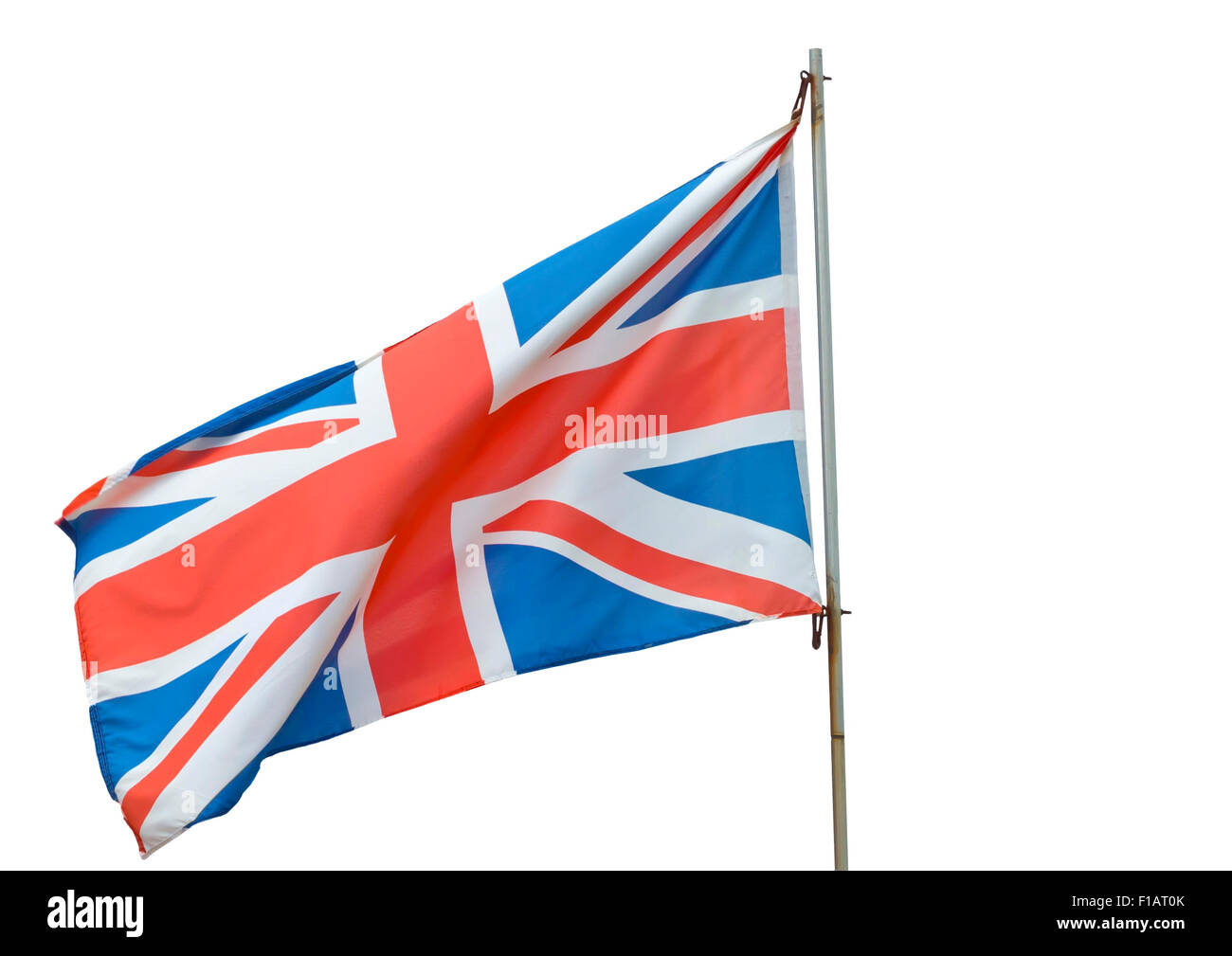 Waving a british flag Cut Out Stock Images & Pictures - Alamy