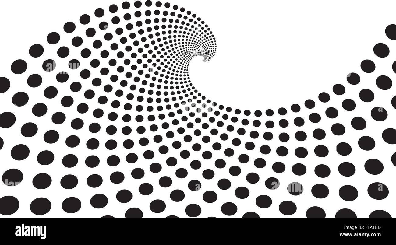 Black Wave Circle Background Stock Vector Image & Art - Alamy