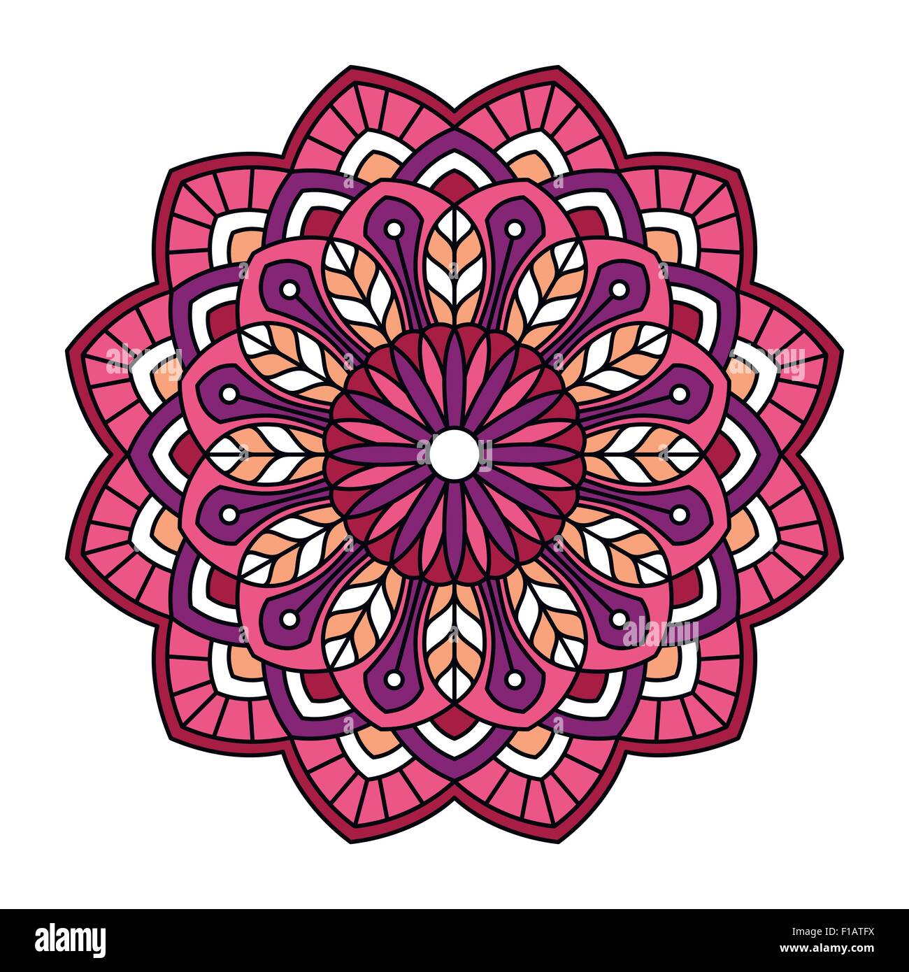 Mandala. Ornamental round pattern Stock Vector Image & Art - Alamy
