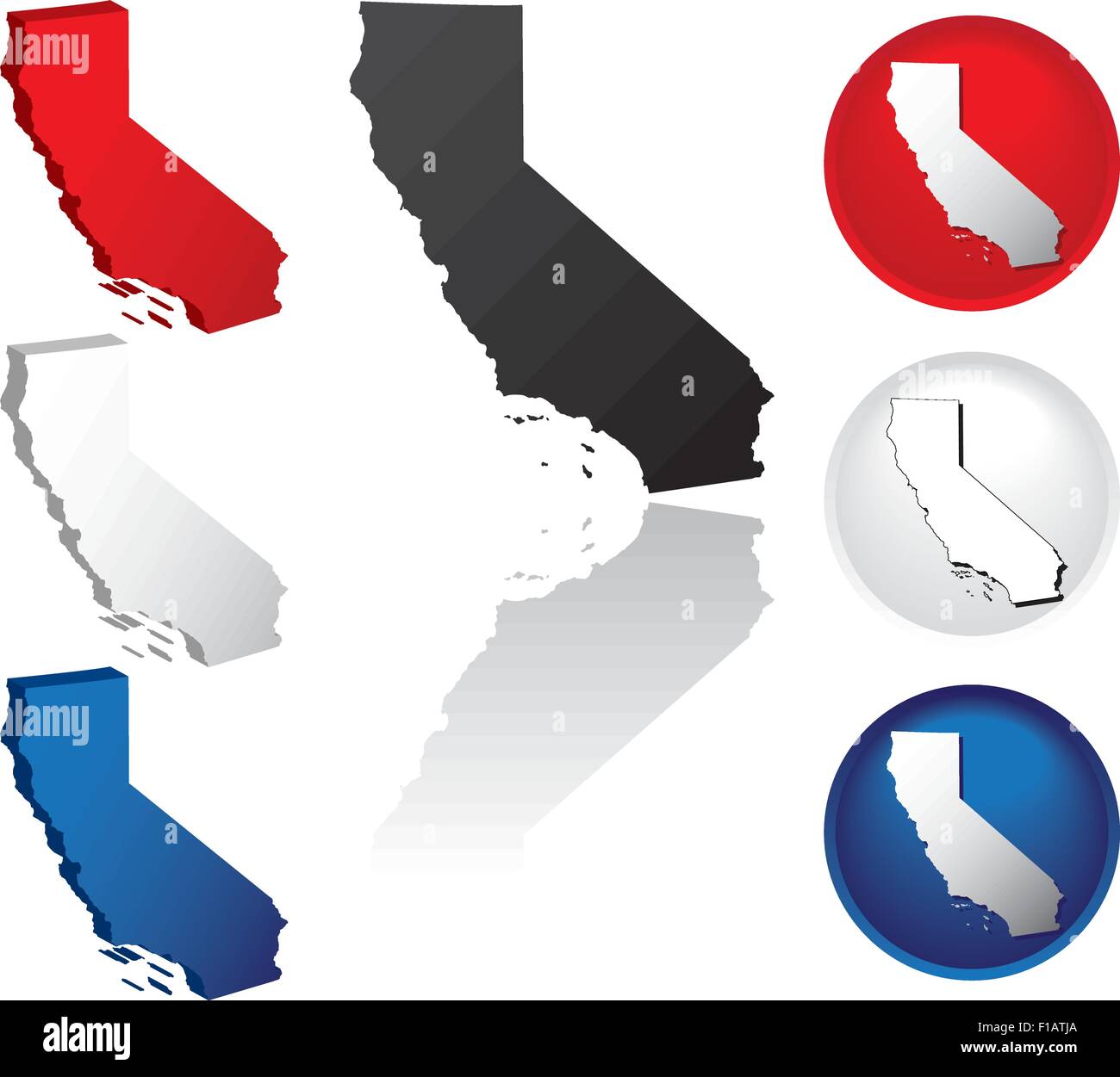 California state outline hi-res stock photography and images - Alamy