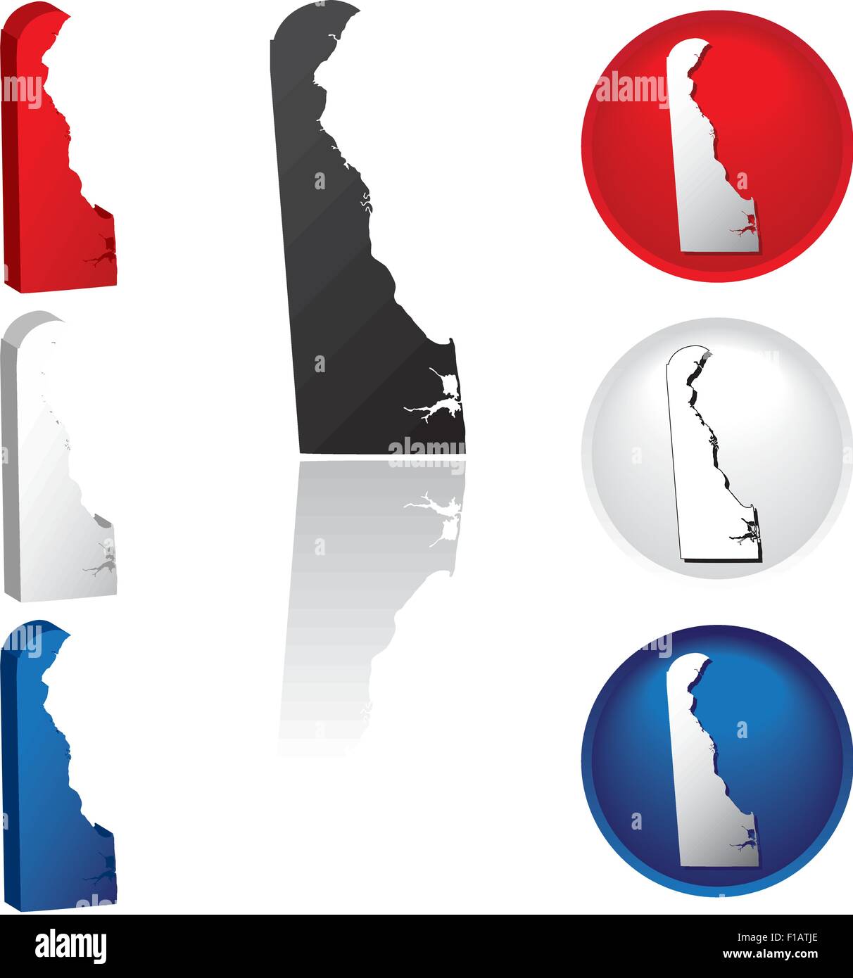 Map delaware Stock Vector Images - Alamy