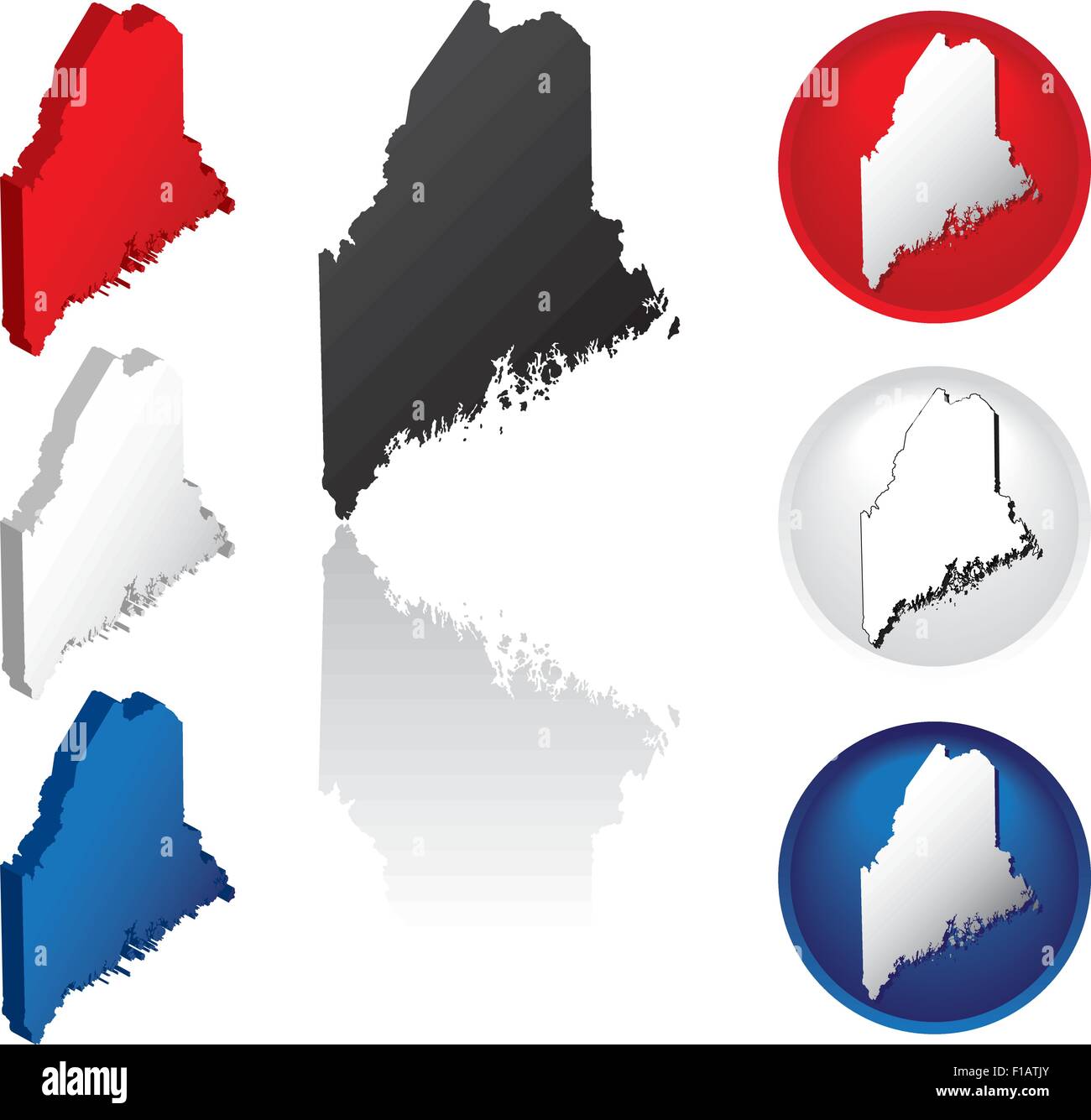 Maine icon Stock Vector Images - Alamy