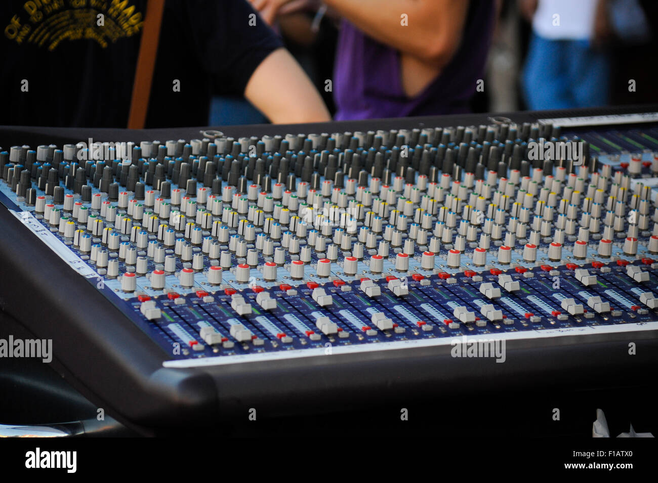 Sound Board during concert Stock Photo - Alamy