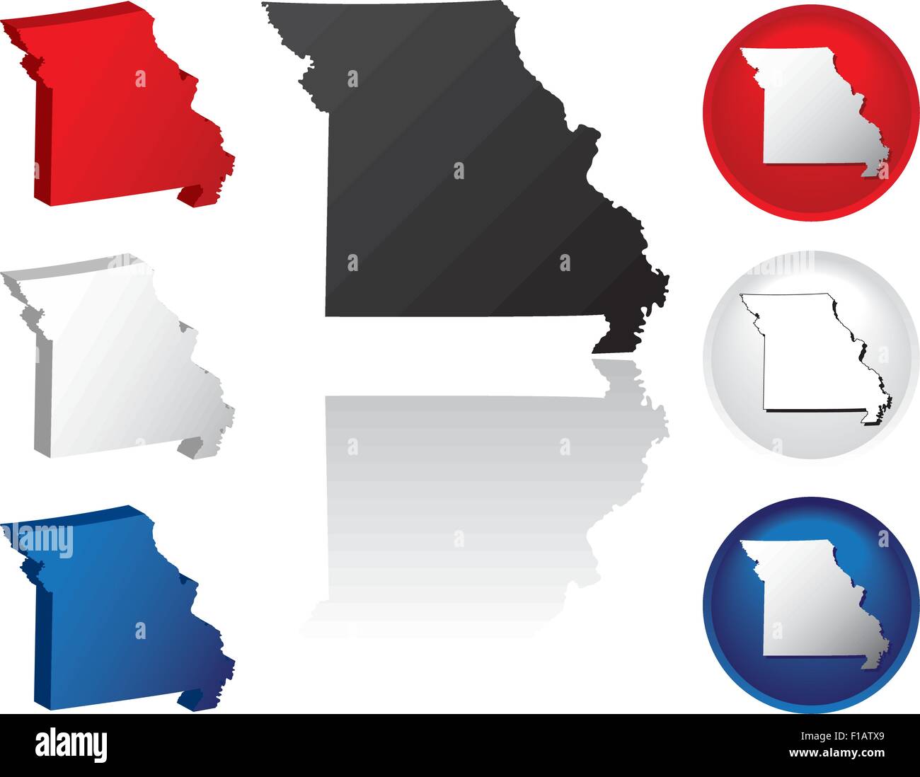 Missouri outline hi-res stock photography and images - Alamy