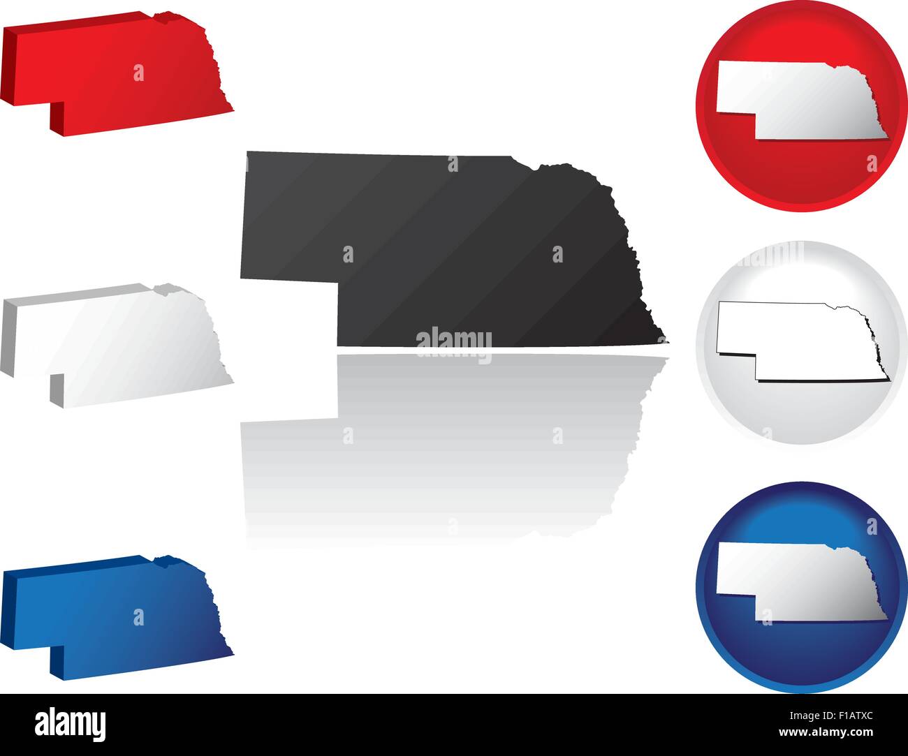 Nebraska Outline Vector High Resolution Stock Photography and Images ...
