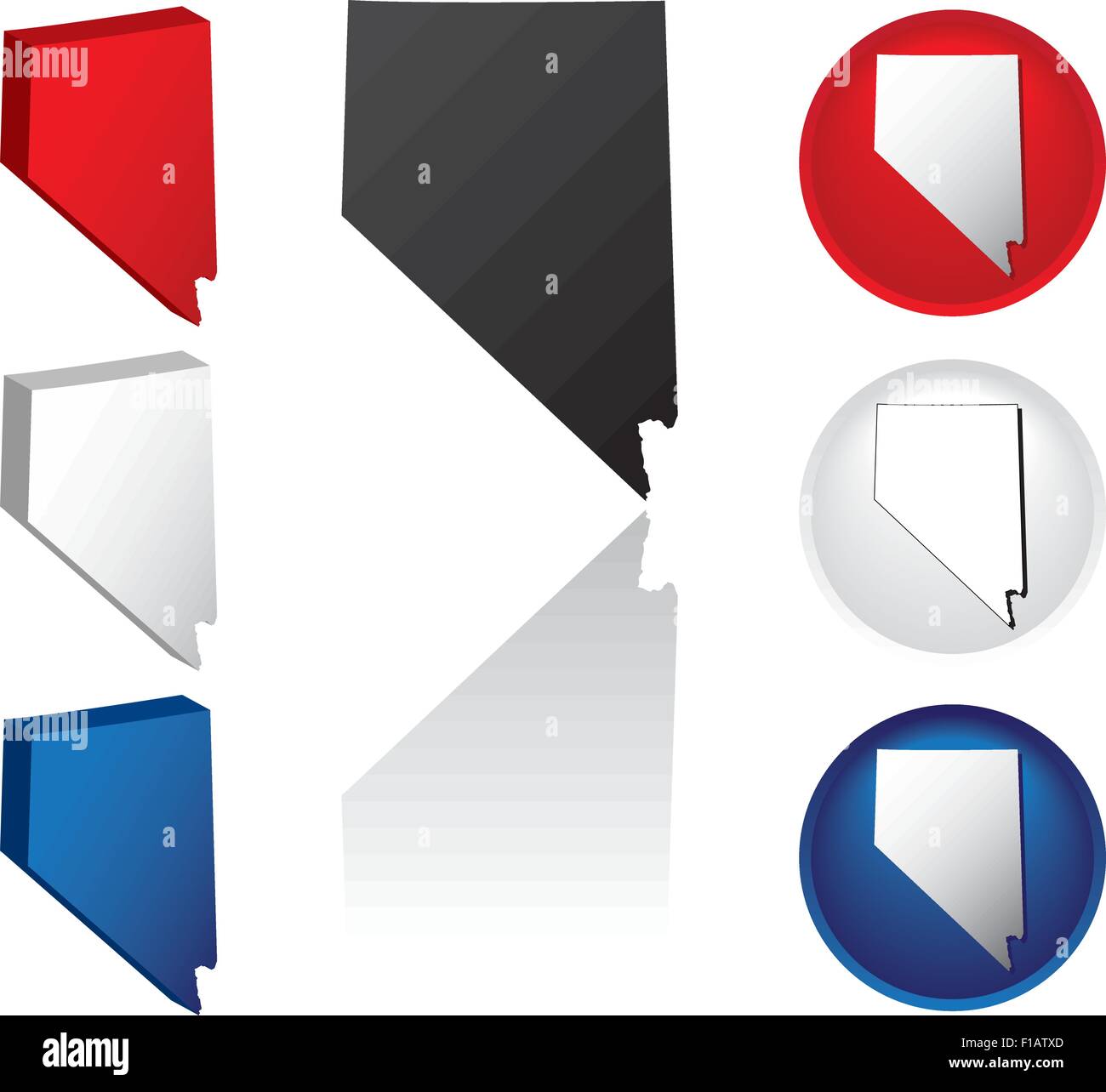 Nevada icon hi-res stock photography and images - Alamy