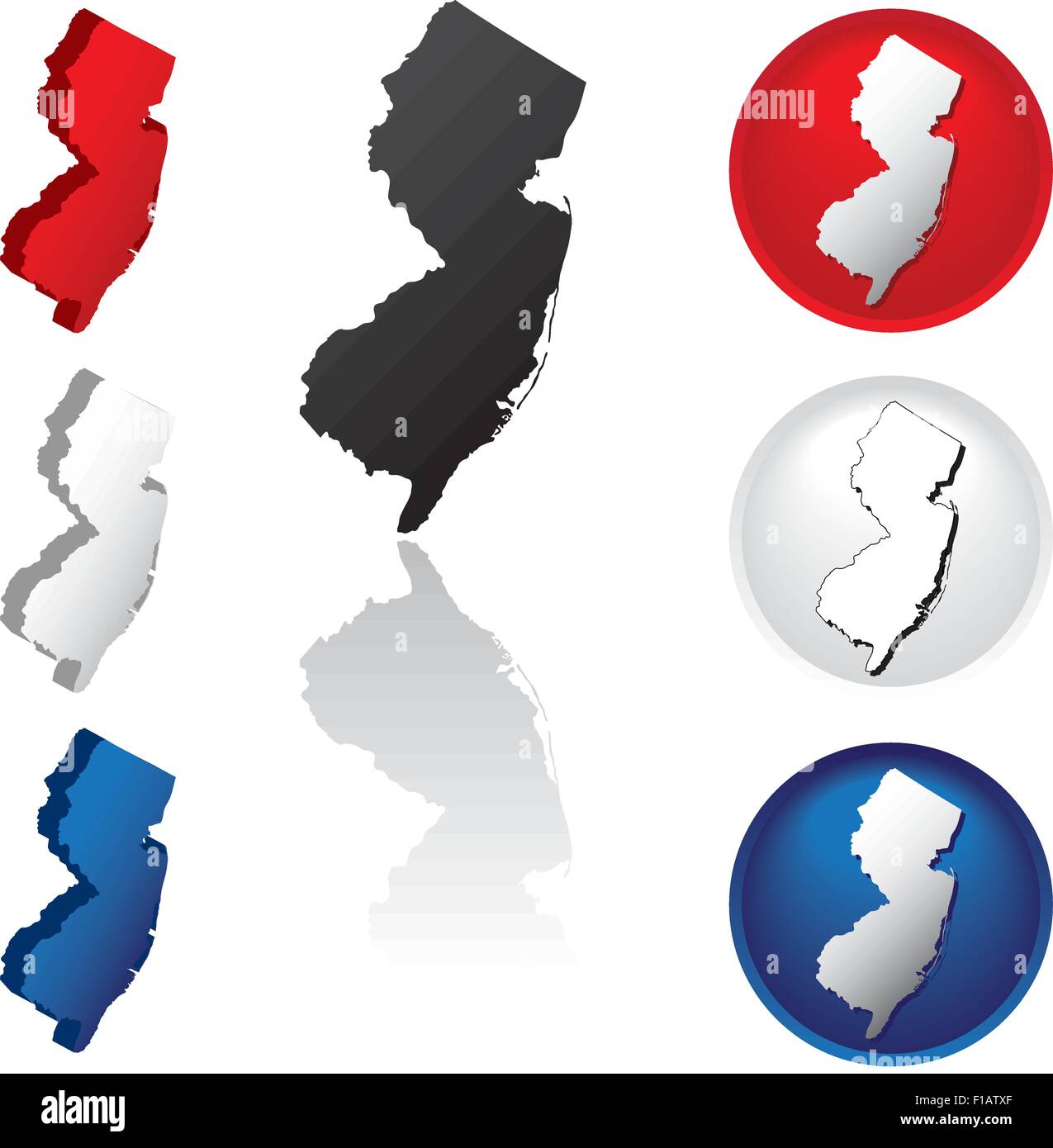 New Jersey Icons Stock Vector Image & Art - Alamy