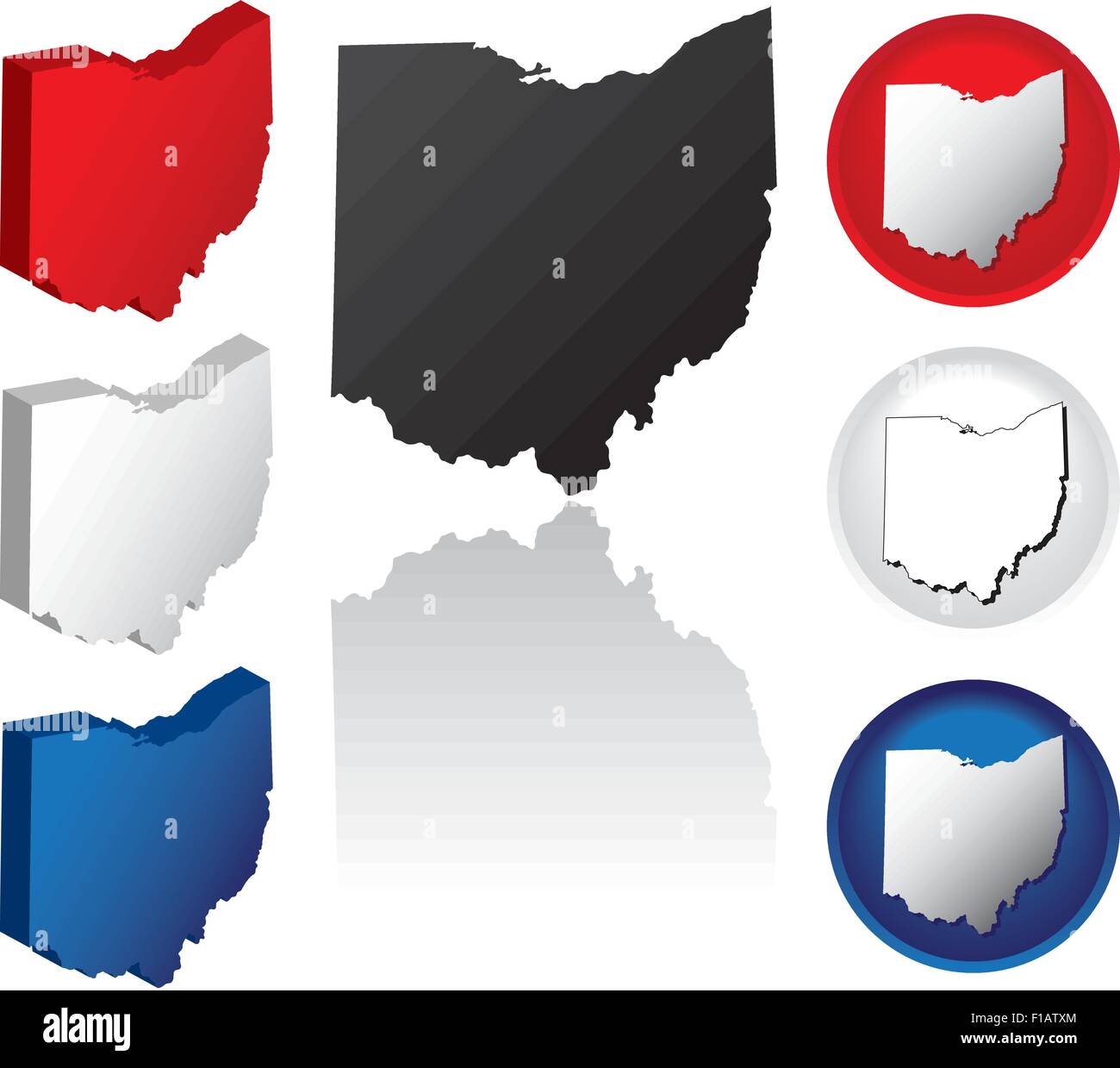 Map ohio Stock Vector Images - Alamy