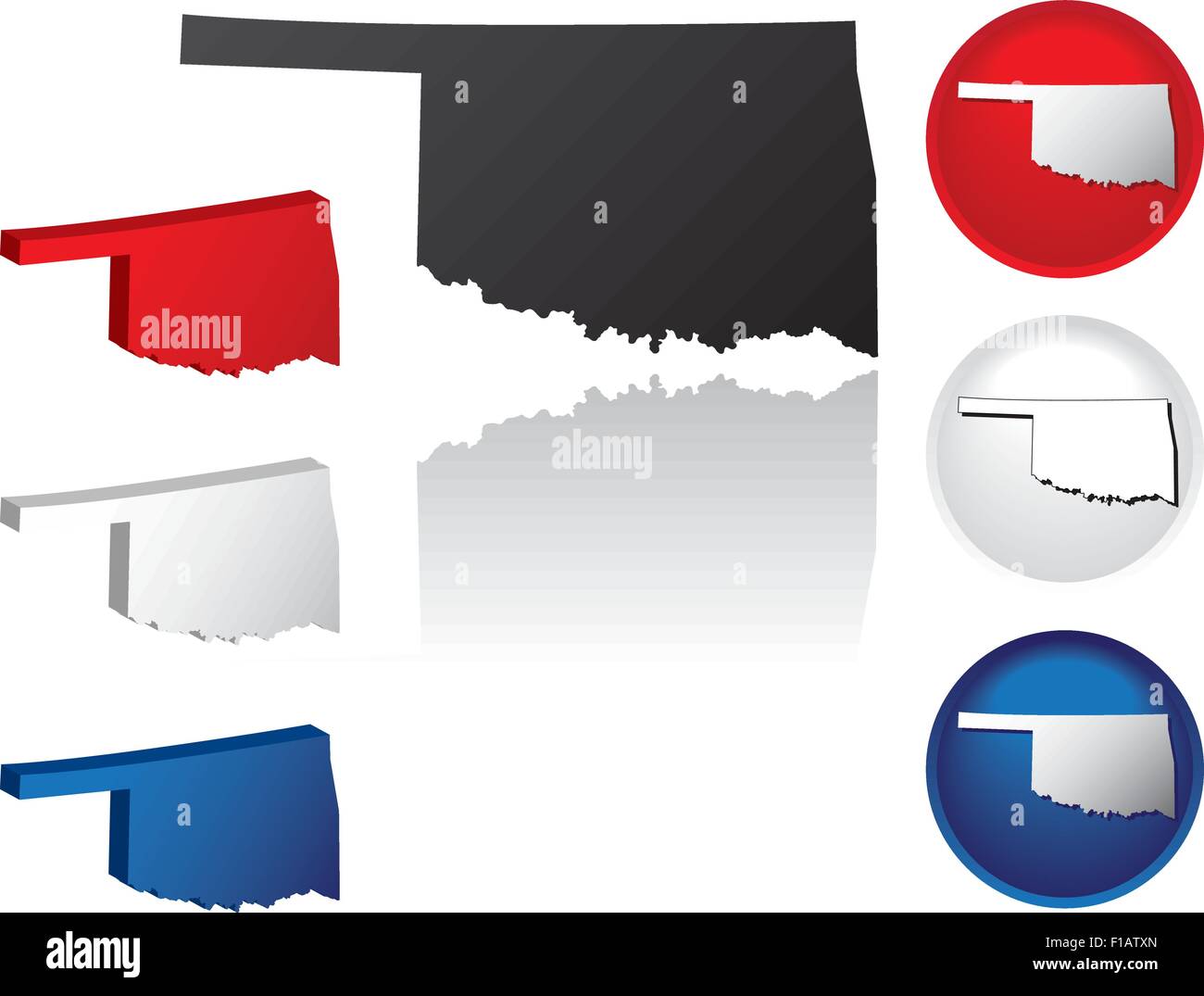 Oklahoma icon vector vectors hi-res stock photography and images - Alamy