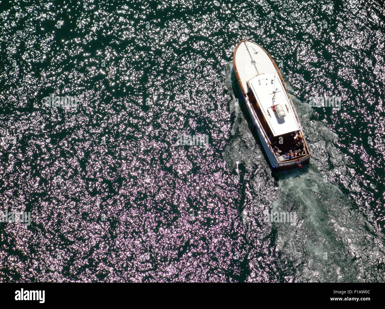 Cruise boat in the Lake Ontario waters in Toronto, Canada Stock Photo ...
