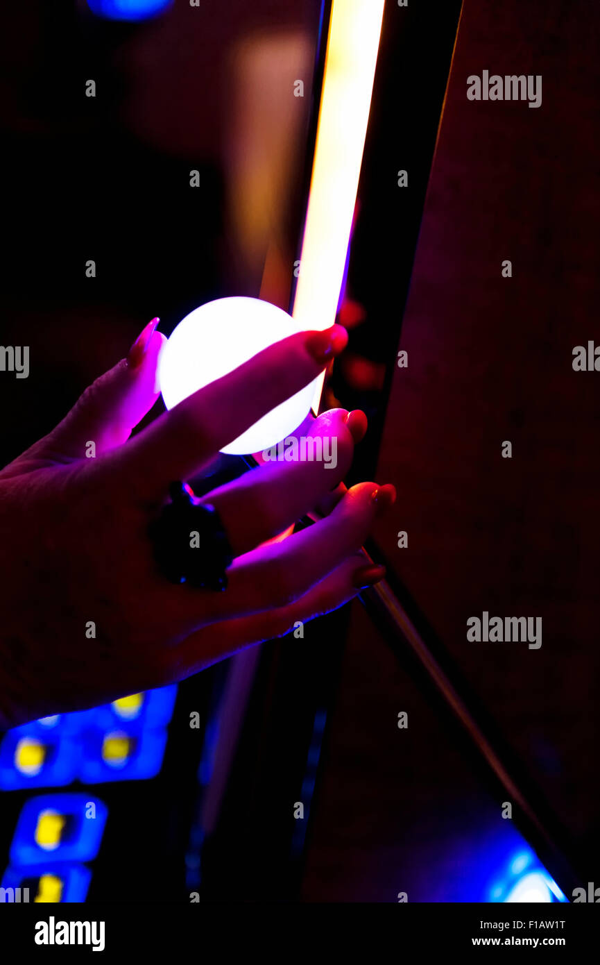 Ladys hand machine hi-res stock photography and images - Alamy