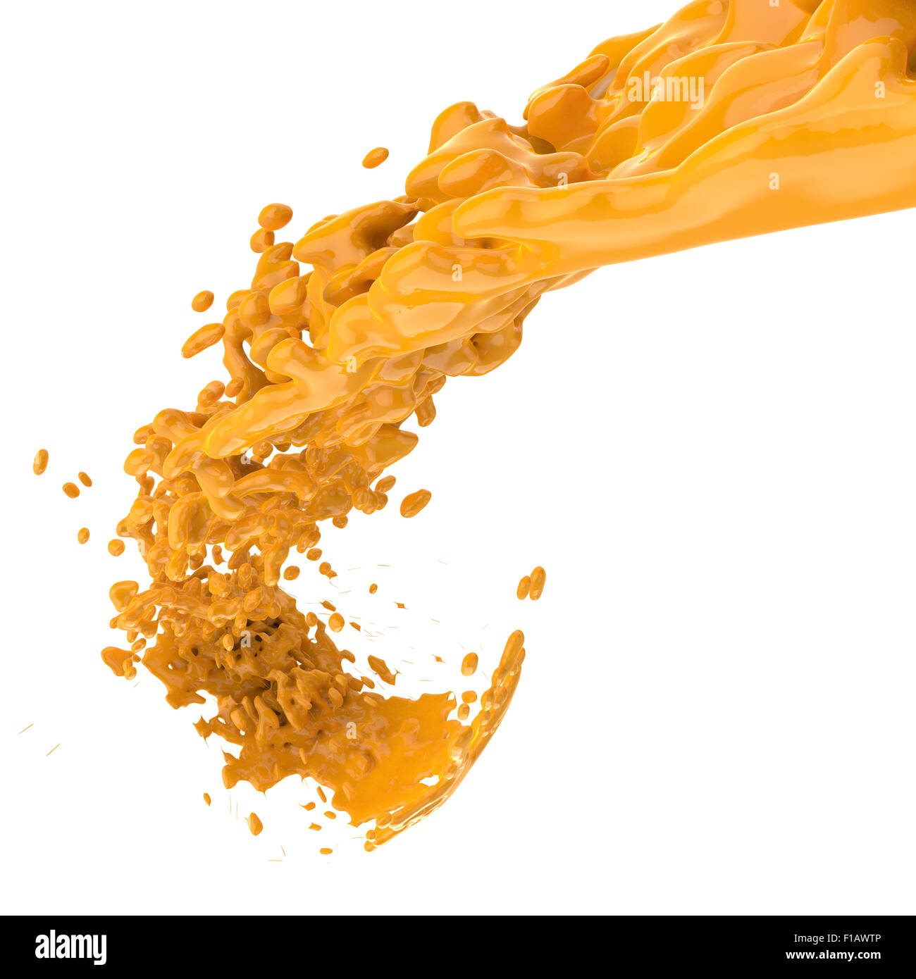 3D paint color splash isolated on white background Stock Photo - Alamy