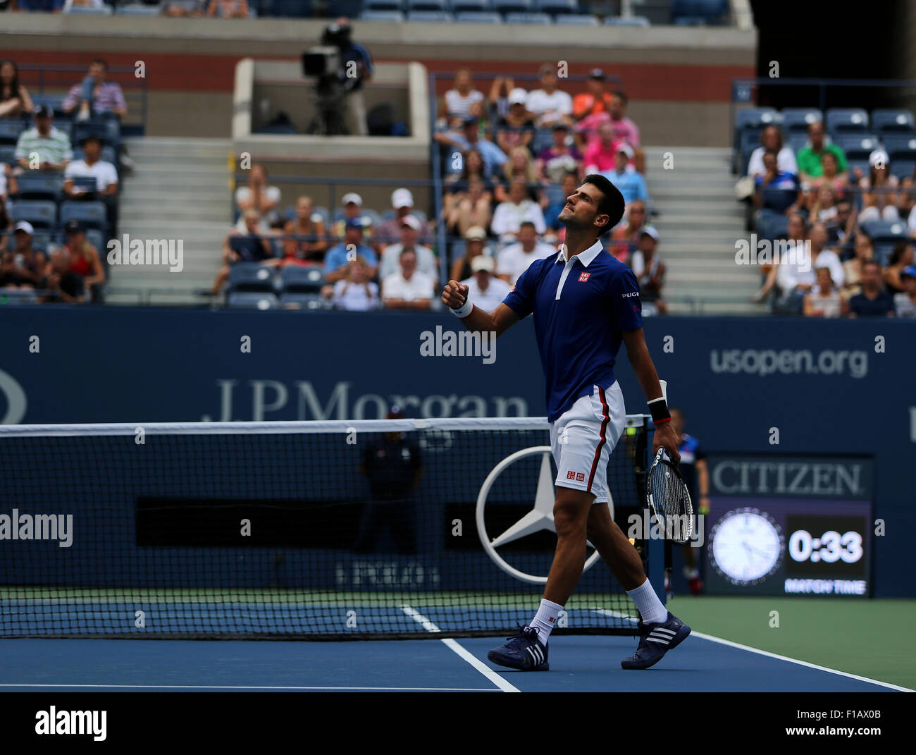 Novak djokovic action shot hi-res stock photography and images - Alamy