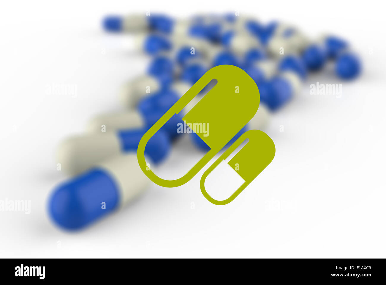 Simple icon medicine capsule Cut Out Stock Images & Pictures - Alamy