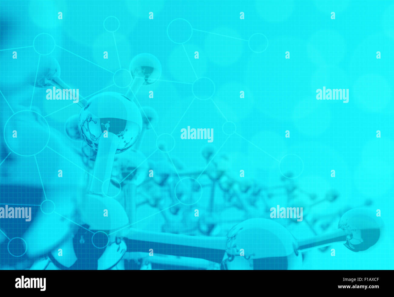 molecule 3d medical background Stock Photo - Alamy