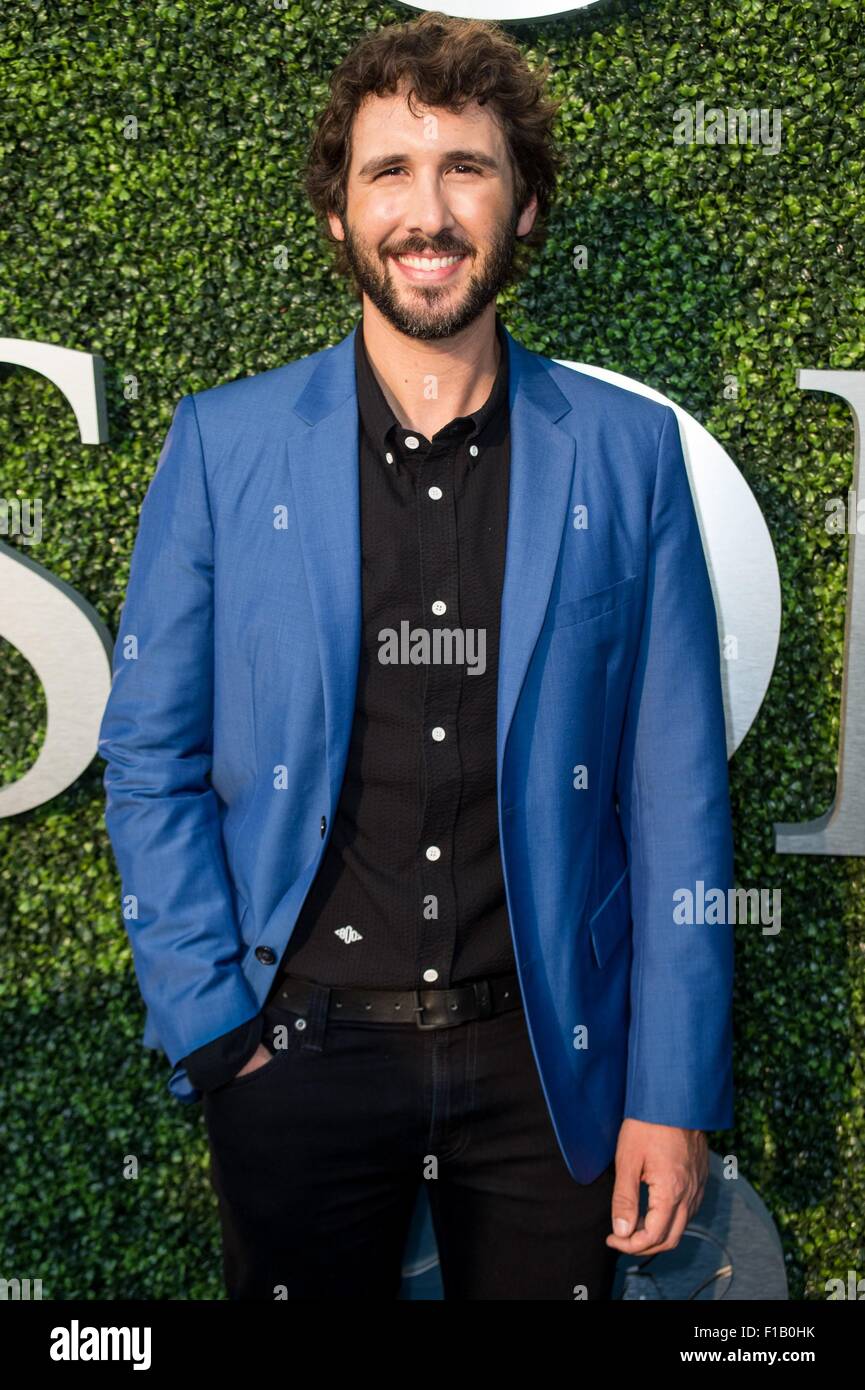 New York, NY, USA. 31st Aug, 2015. Josh Groban out and about for ...