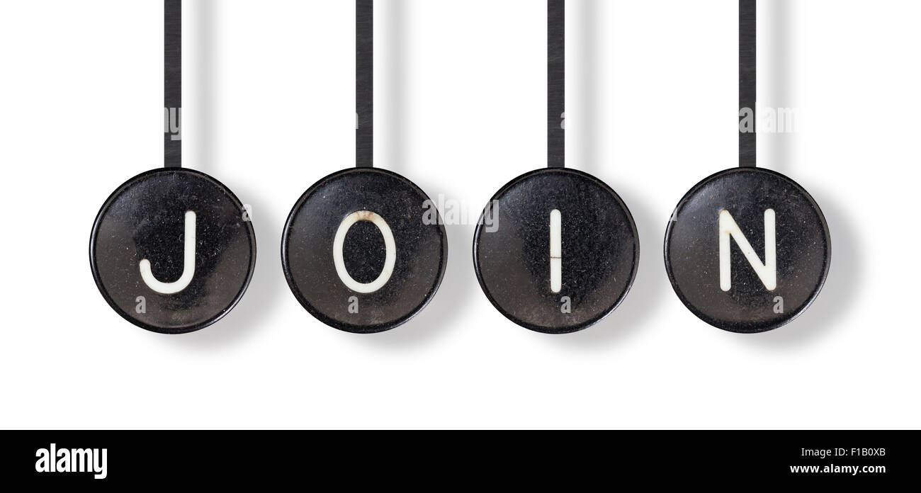 Typewriter buttons, isolated on white background - Join Stock Photo - Alamy