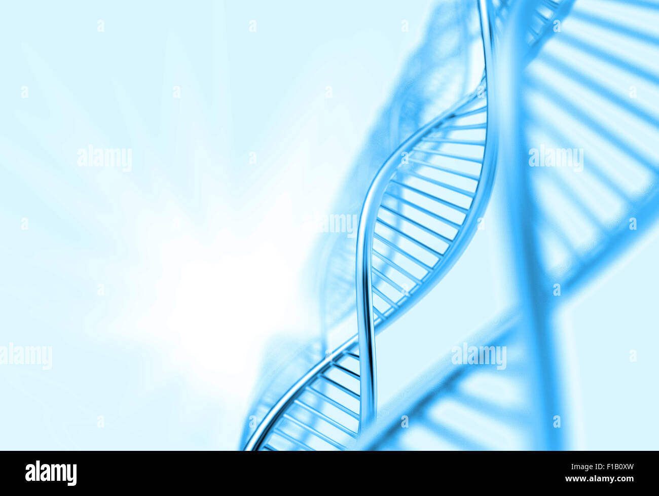 a dna in medical colour background Stock Photo - Alamy