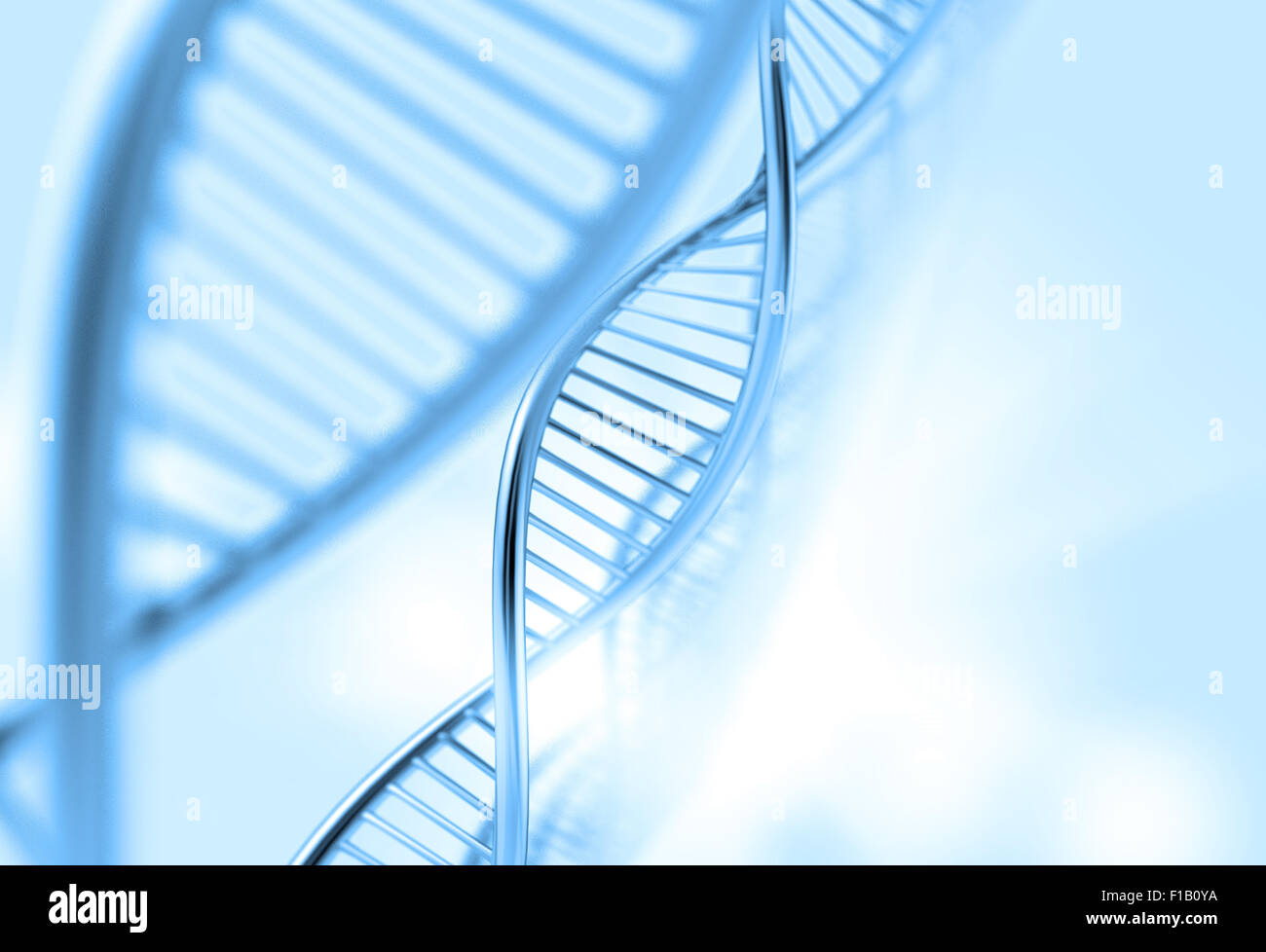 a dna in medical colour background Stock Photo - Alamy