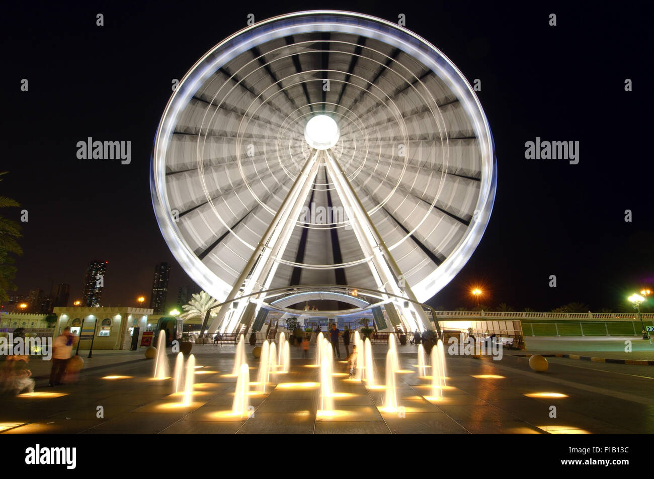 Sharjah emirate, United Arab Emirates. 15th Oct, 2014. Ferris wheel ...