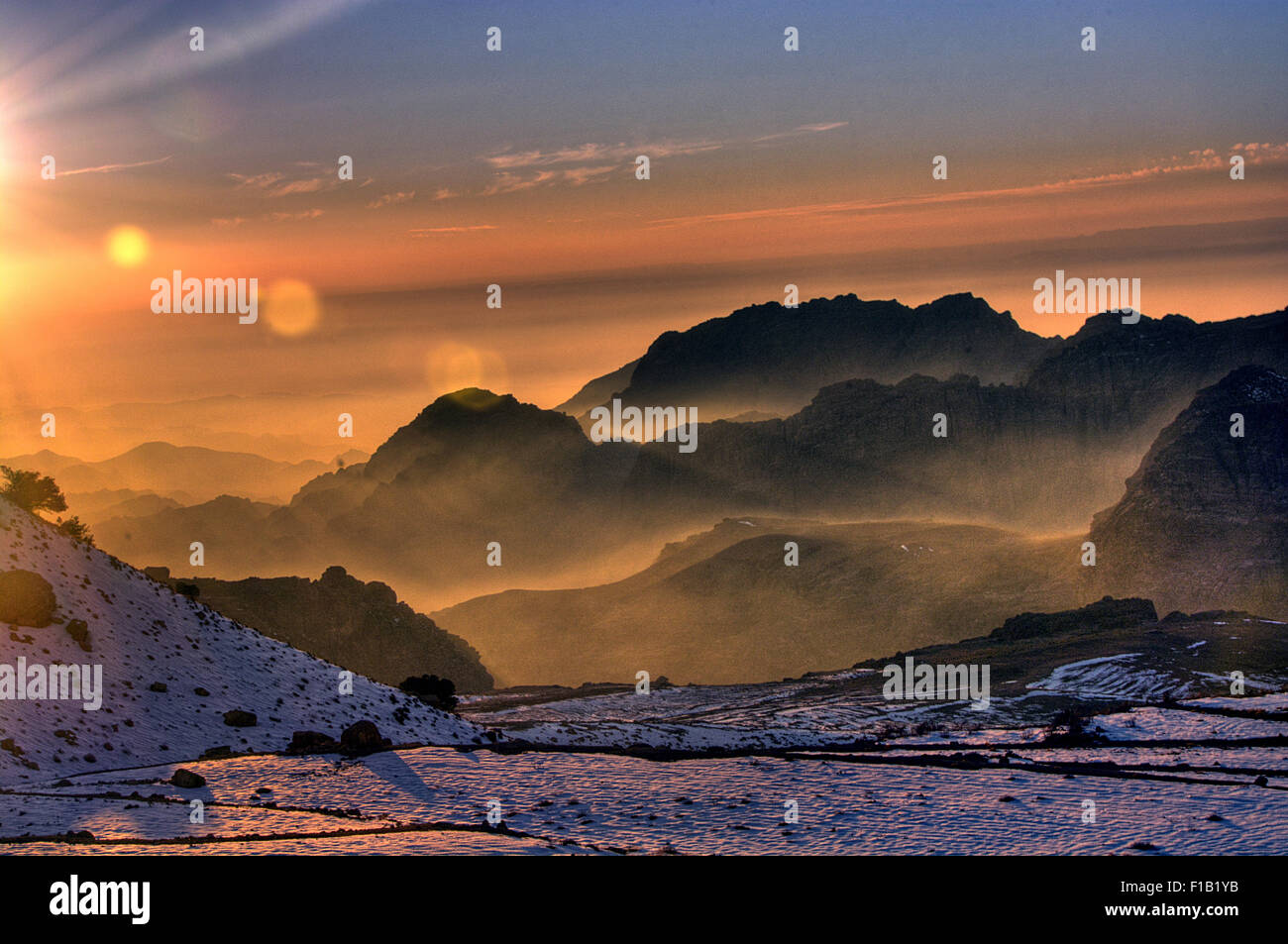 Inspiring skies and mountain top scenery Stock Photo - Alamy