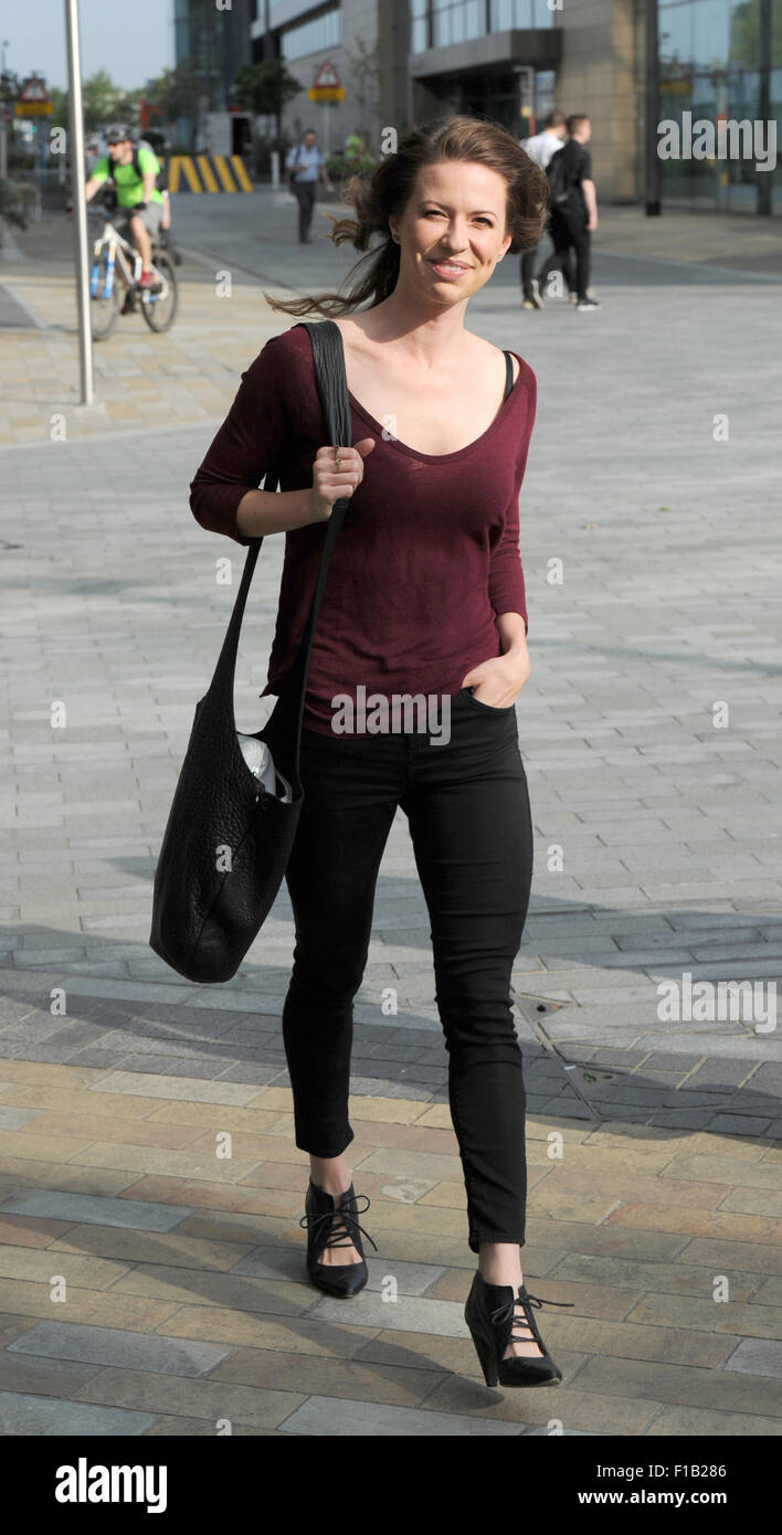 Joy Williams signs autographs and poses with fans outside the BBC ...