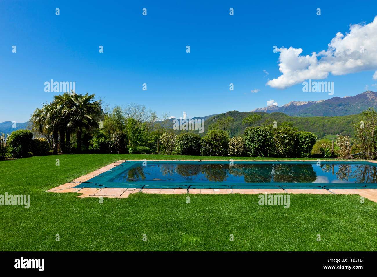 Garden swimming pool hi-res stock photography and images - Alamy