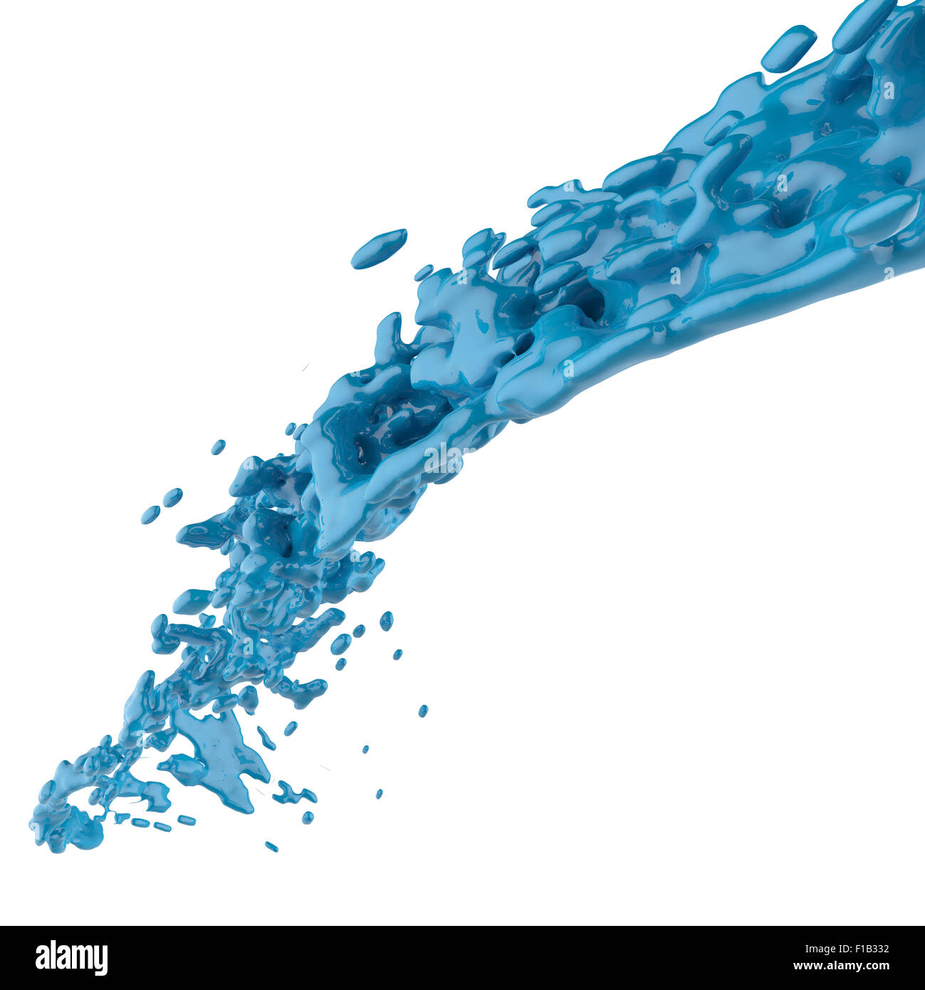 3D paint splash isolated on white background Stock Photo - Alamy