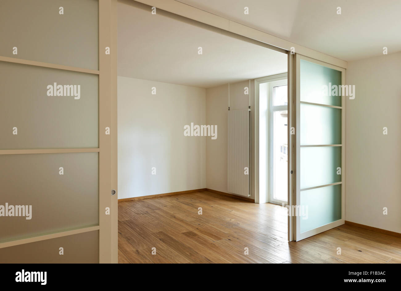 interior empty house with wooden floor Stock Photo - Alamy