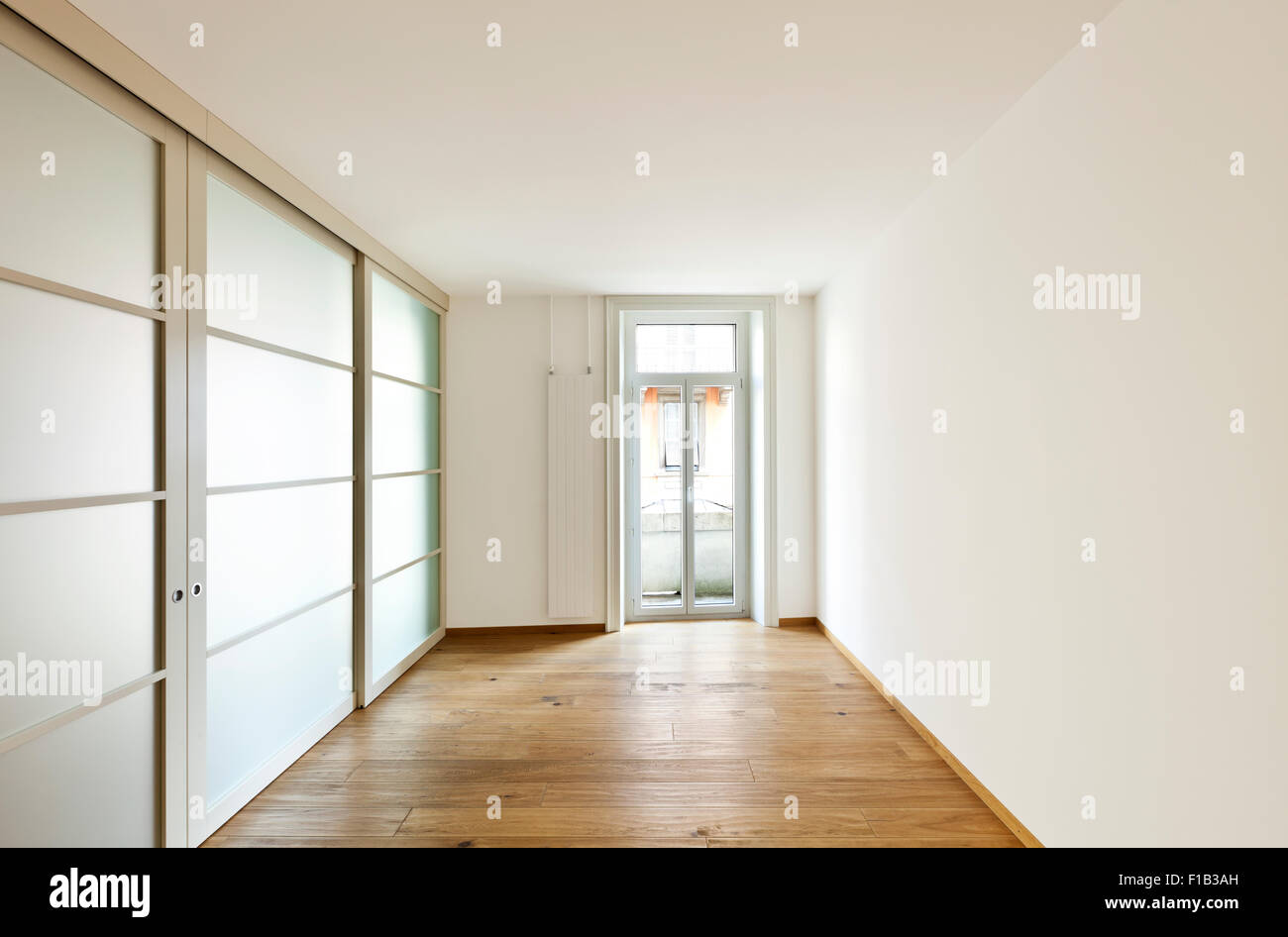 interior empty house with wooden floor Stock Photo - Alamy