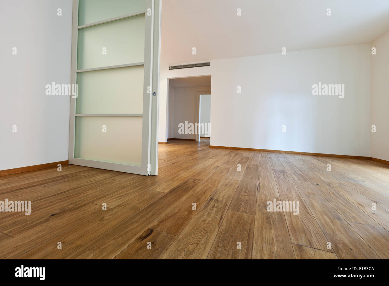 interior empty house with wooden floor Stock Photo - Alamy
