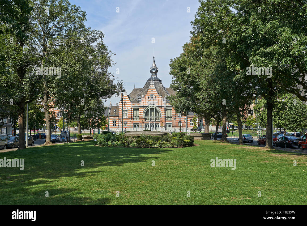 The Schaerbeek railway station renovation before the inauguration of ...