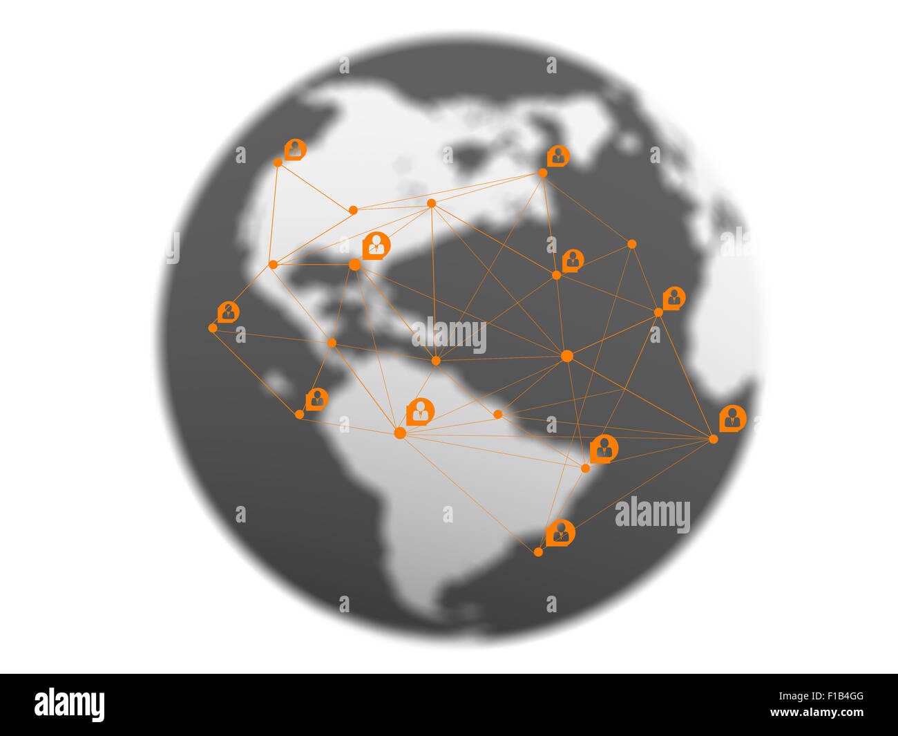 3d graphic social network as concept Stock Photo - Alamy