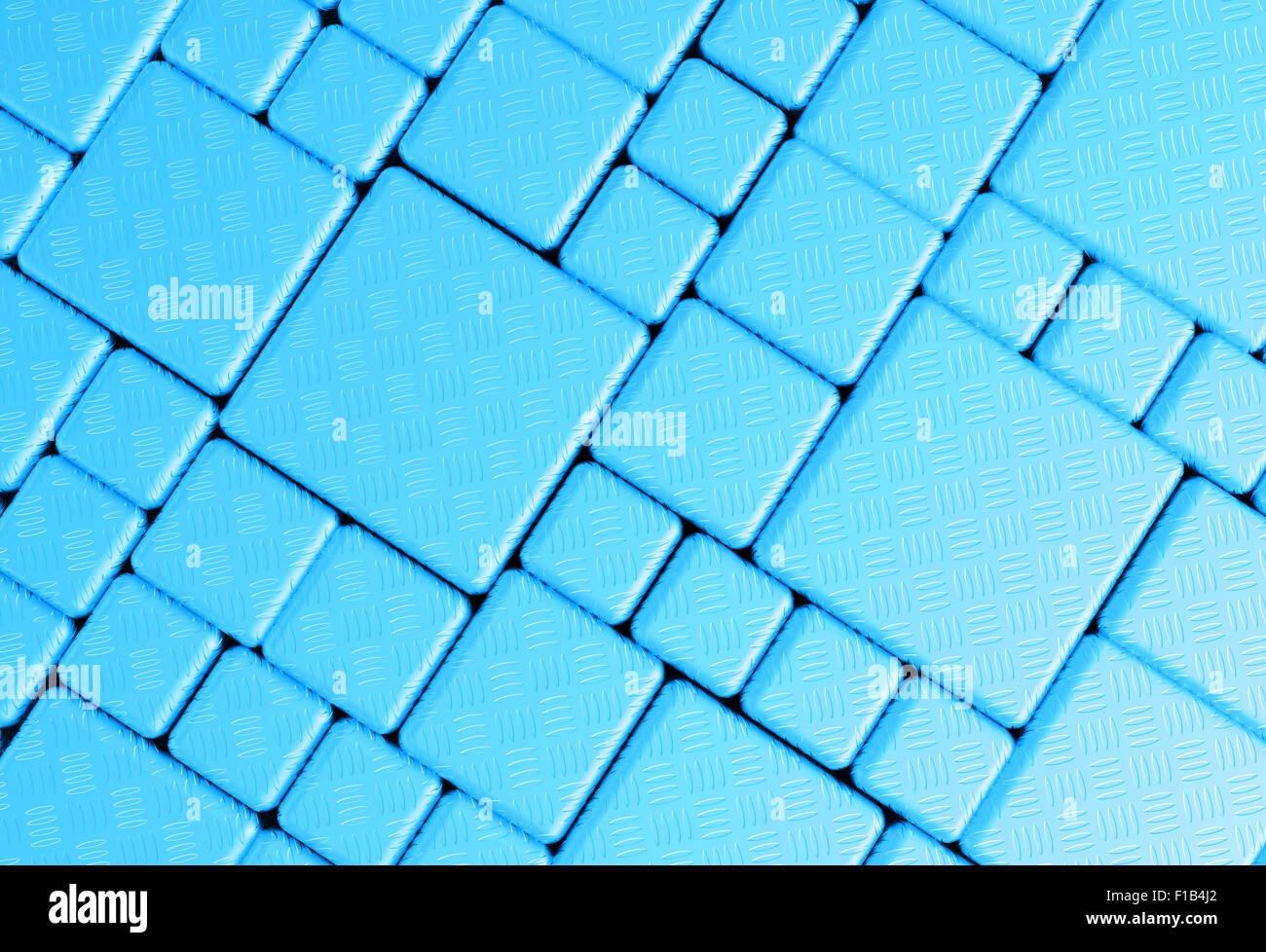 Steel blue cube mesh metal plate background or texture Stock Photo - Alamy