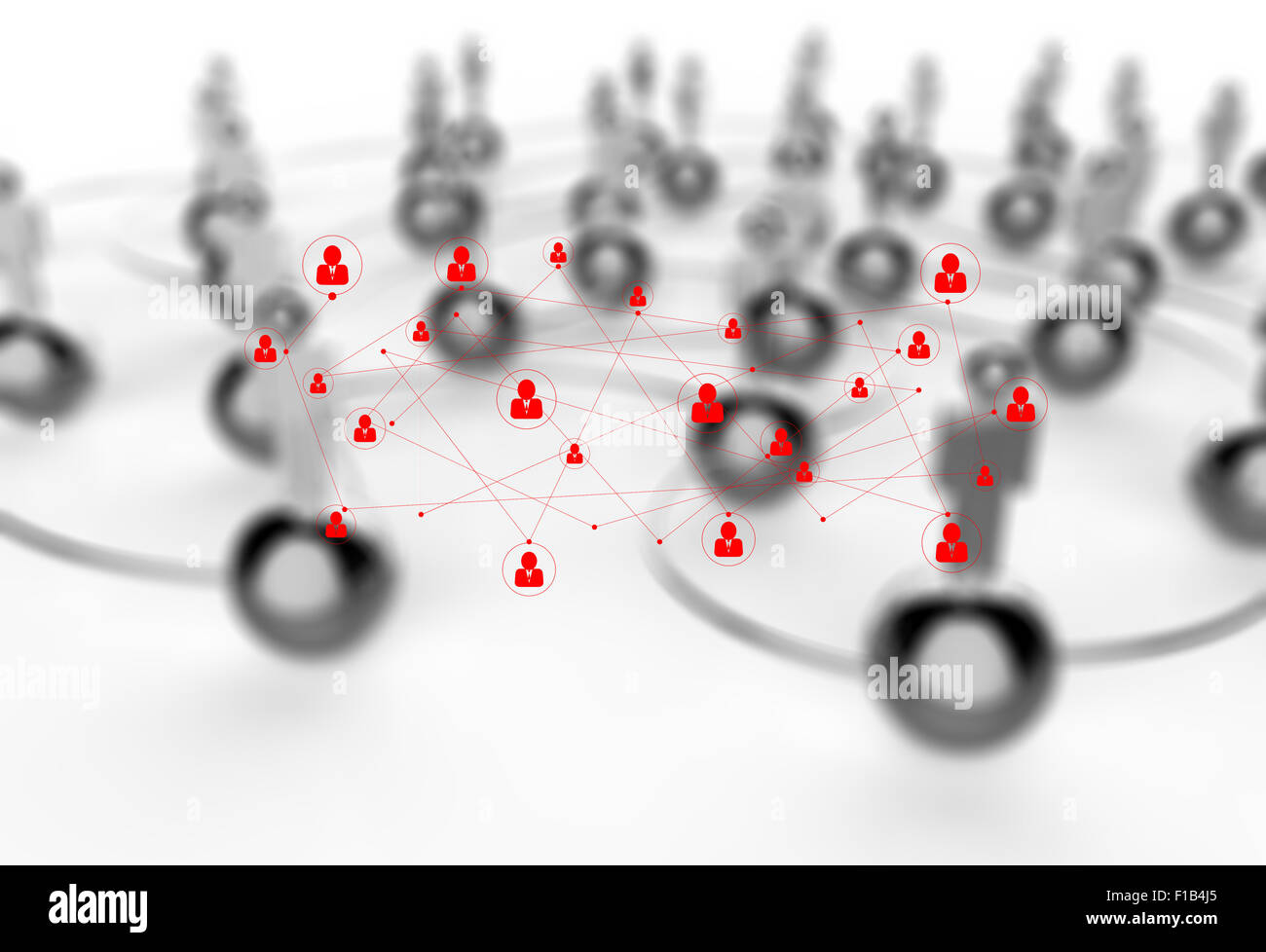3d stainless human social network as concept Stock Photo - Alamy