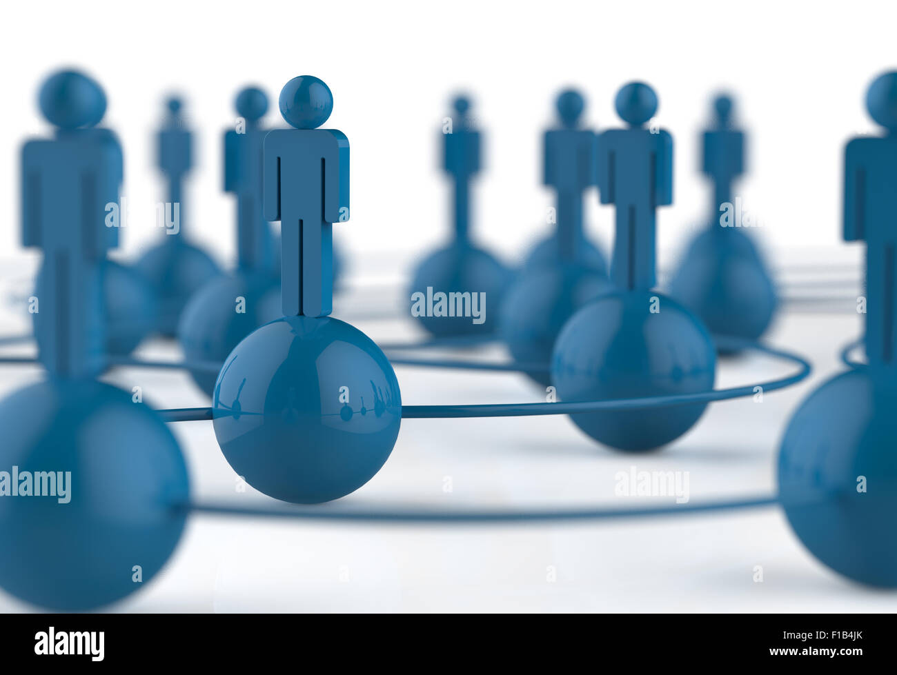 3d stainless human social network as concept Stock Photo - Alamy