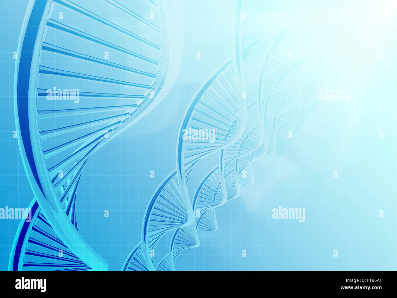 a dna in medical colour background Stock Photo - Alamy