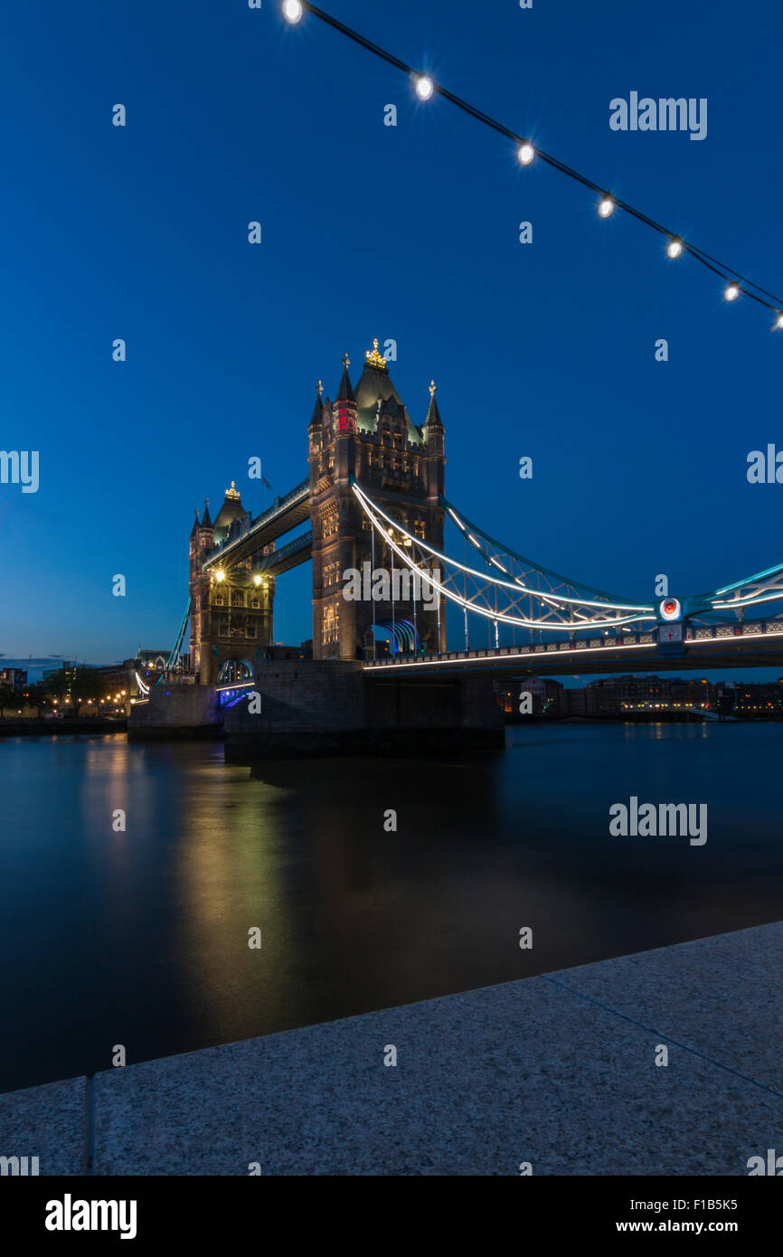 Tower Bridge at night, London, England, United Kingdom Stock Photo - Alamy