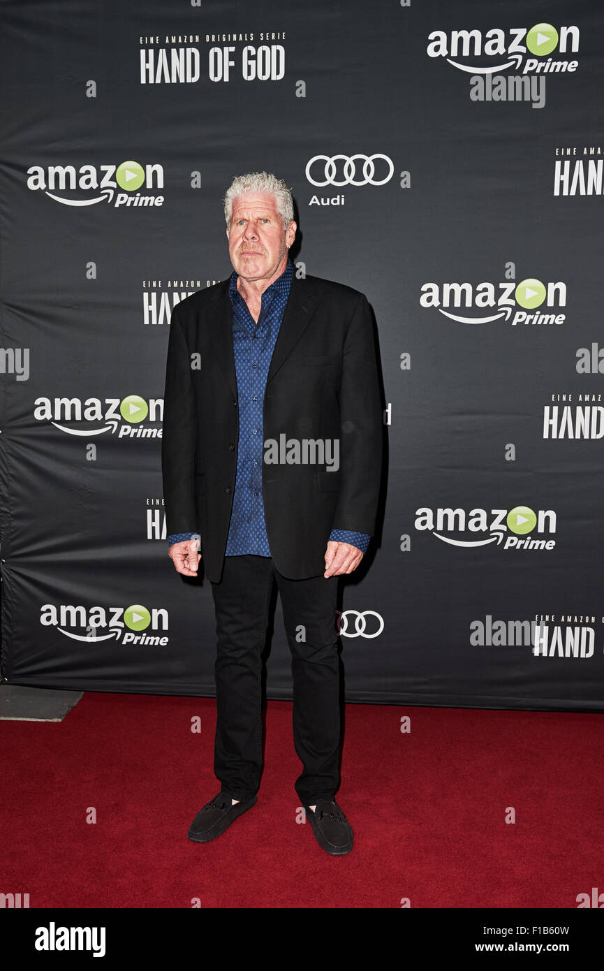 Berlin, Germany. 31st Aug, 2015. Ron Perlman; German premiere of the TV ...