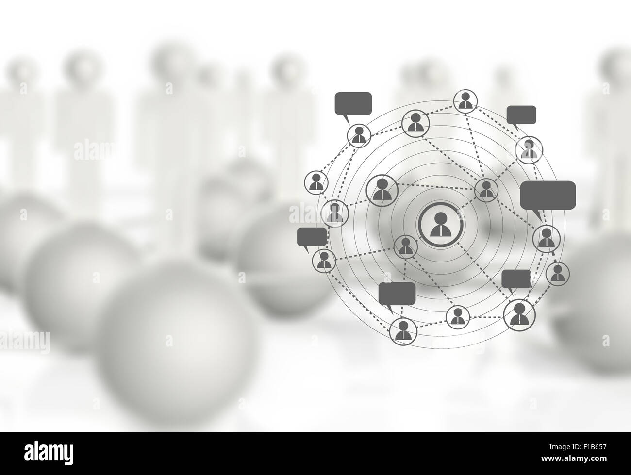 grahics white human social network as concept Stock Photo - Alamy