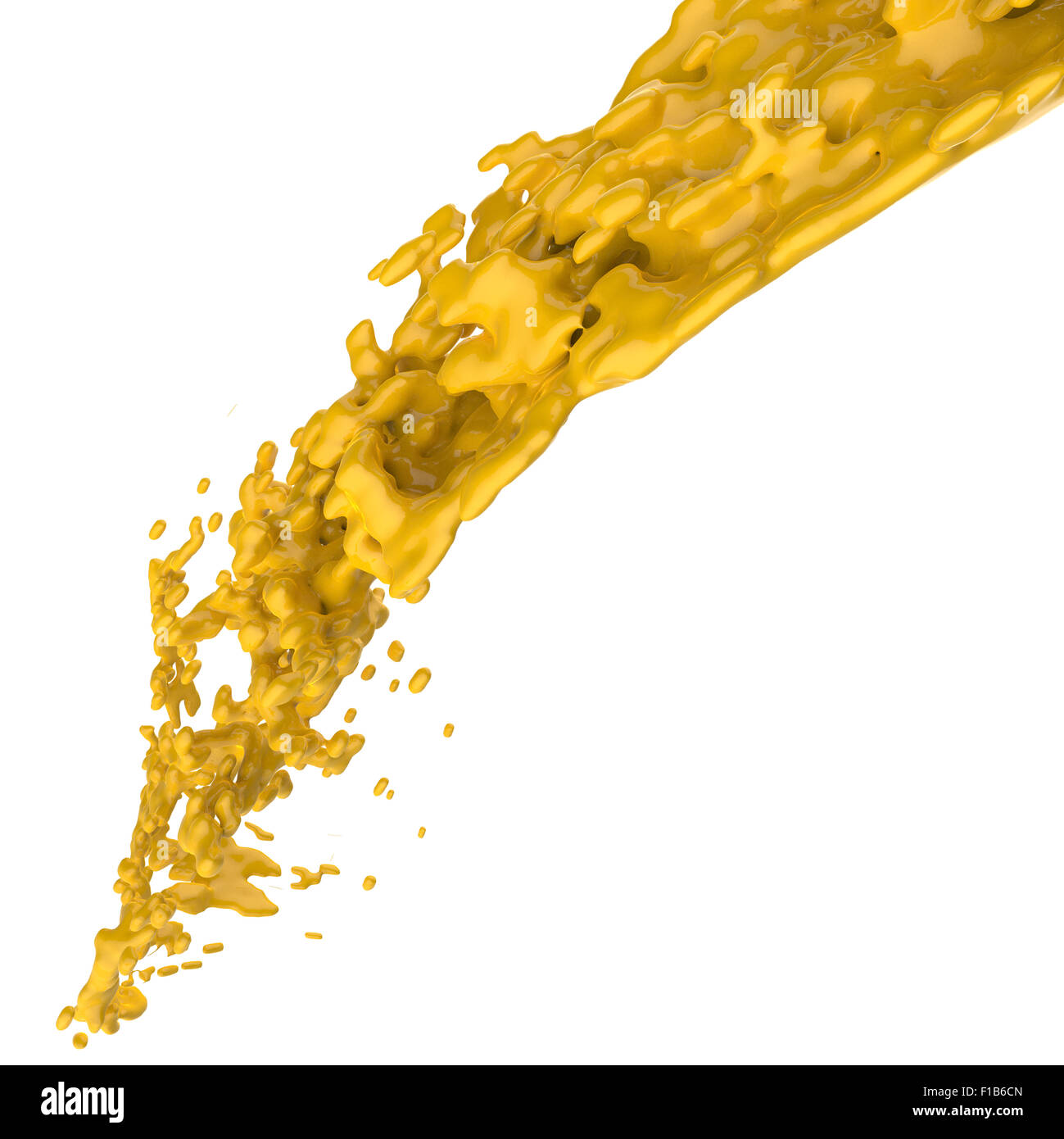 3D paint splash isolated on white background Stock Photo - Alamy