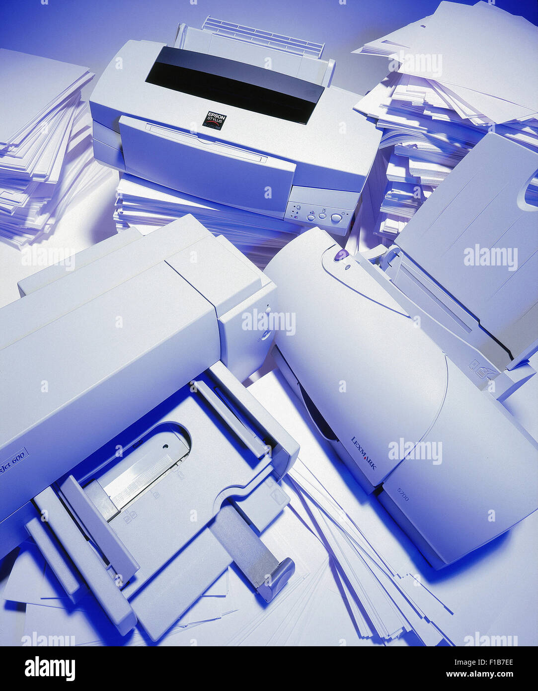 Hamburg, Germany, various printers Stock Photo - Alamy