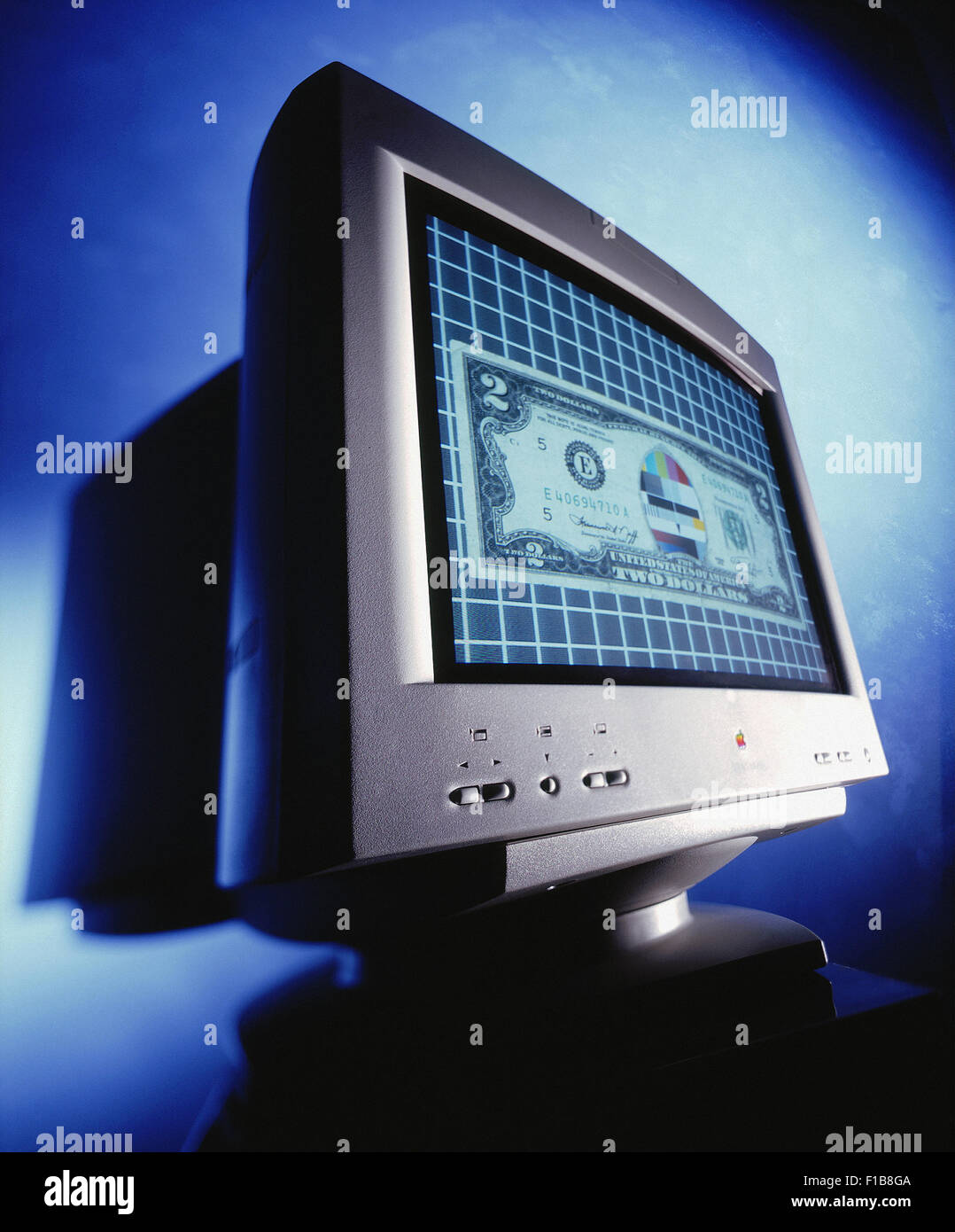Hamburg, Germany, Computer Monitor with Test Pattern Stock Photo - Alamy