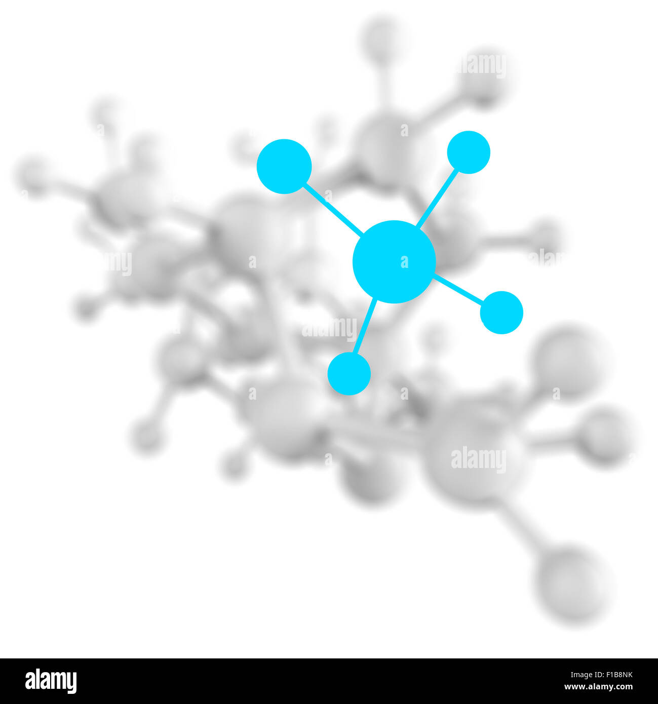 Molecule graphic 3d on white background Stock Photo - Alamy