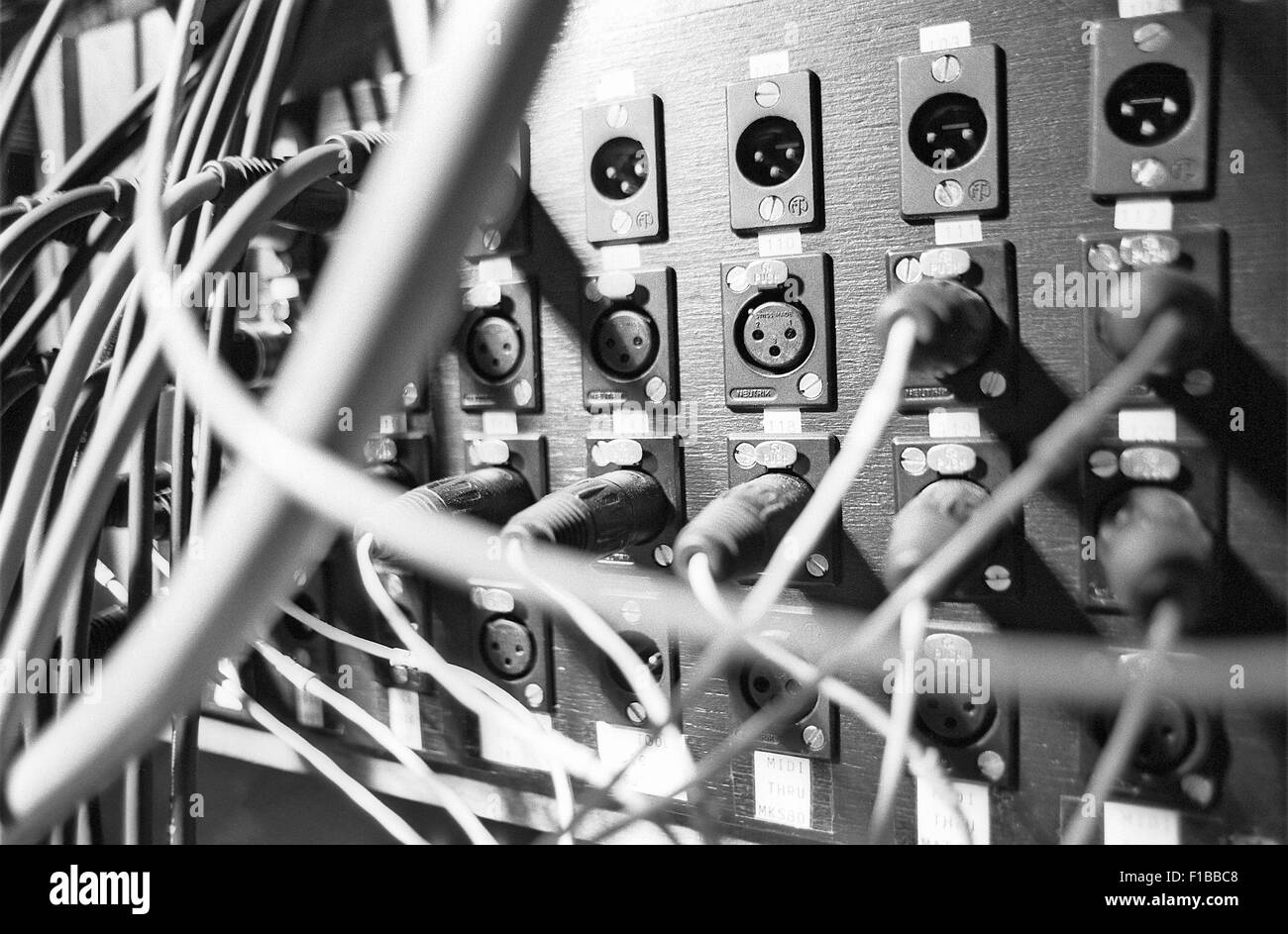 Xlr connector Black and White Stock Photos & Images - Alamy