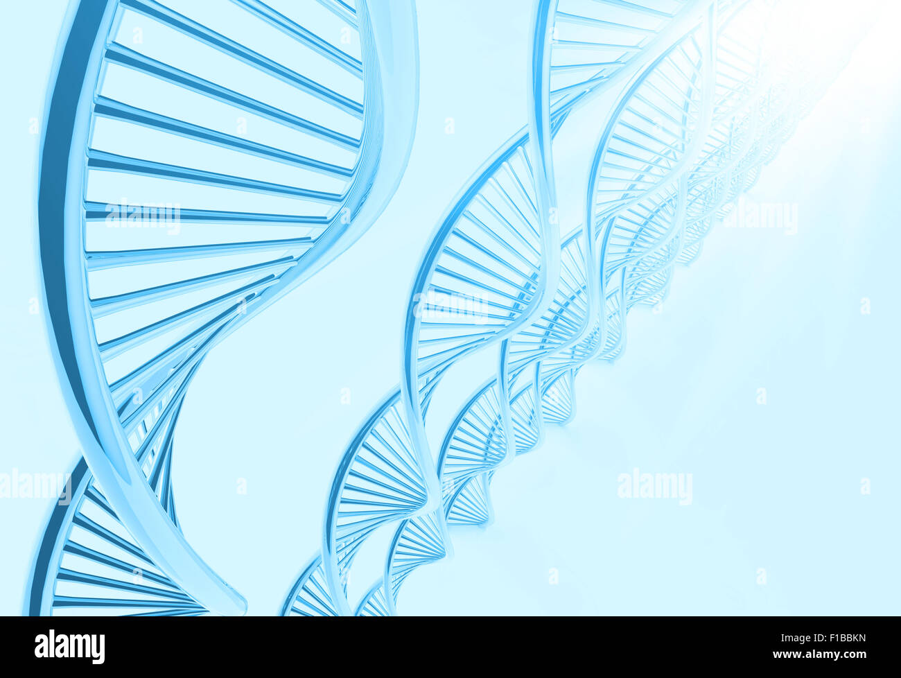 a dna in medical colour background Stock Photo - Alamy