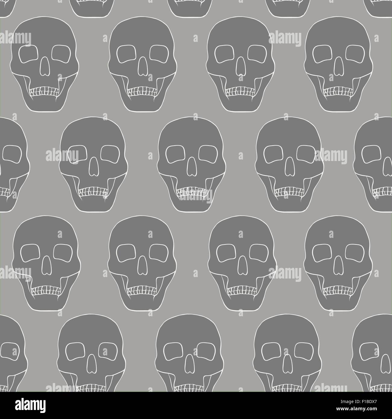 seamless background with skulls Stock Vector Image & Art - Alamy