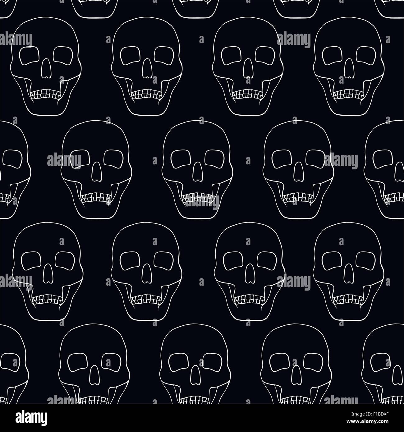 seamless background with skulls Stock Vector Image & Art - Alamy