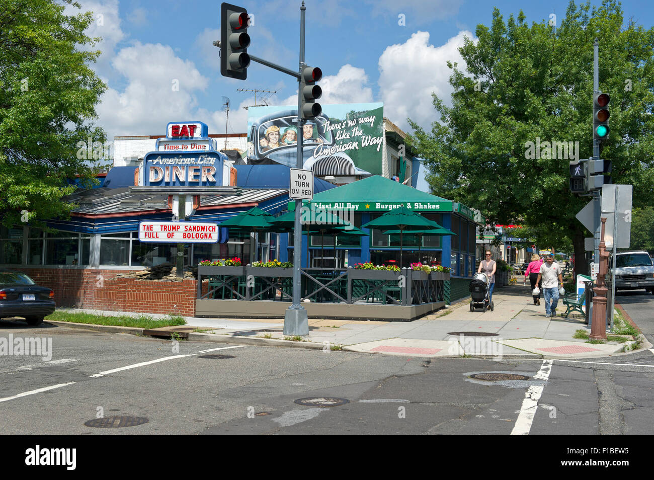 Exterior of the American City Diner, 5532 Connecticut Ave, NW ...